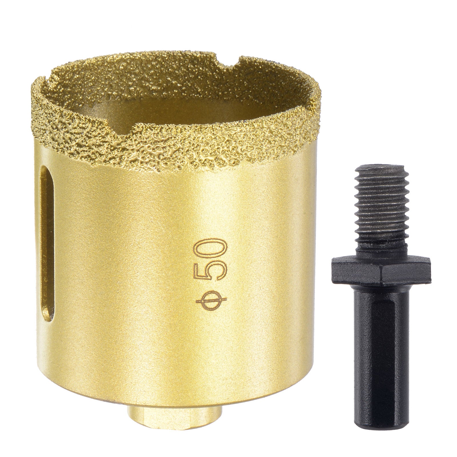 Uxcell 50mm Brazed Diamond Core Drill Bits with M10 Arbor Adapter for ...