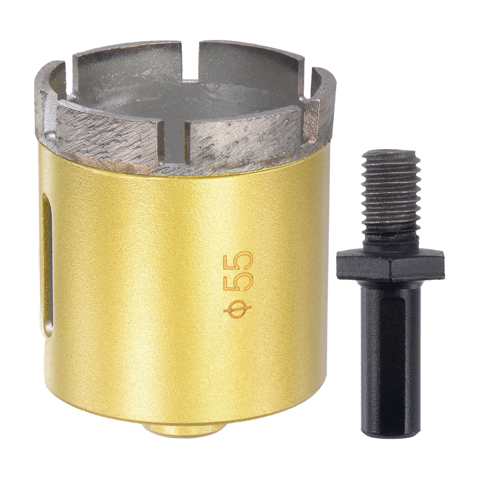 Uxcell 55mm Sintered Diamond Core Drill Bit with M10 Arbor Adapter for ...