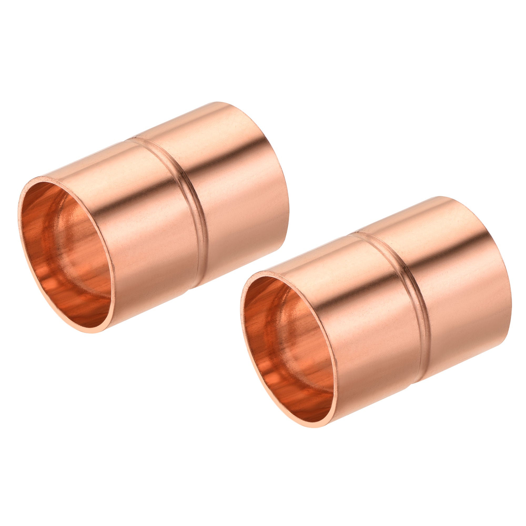 Straight Copper Coupling Fittings, 3/4 Inch ID Welding Joint for HVAC ...