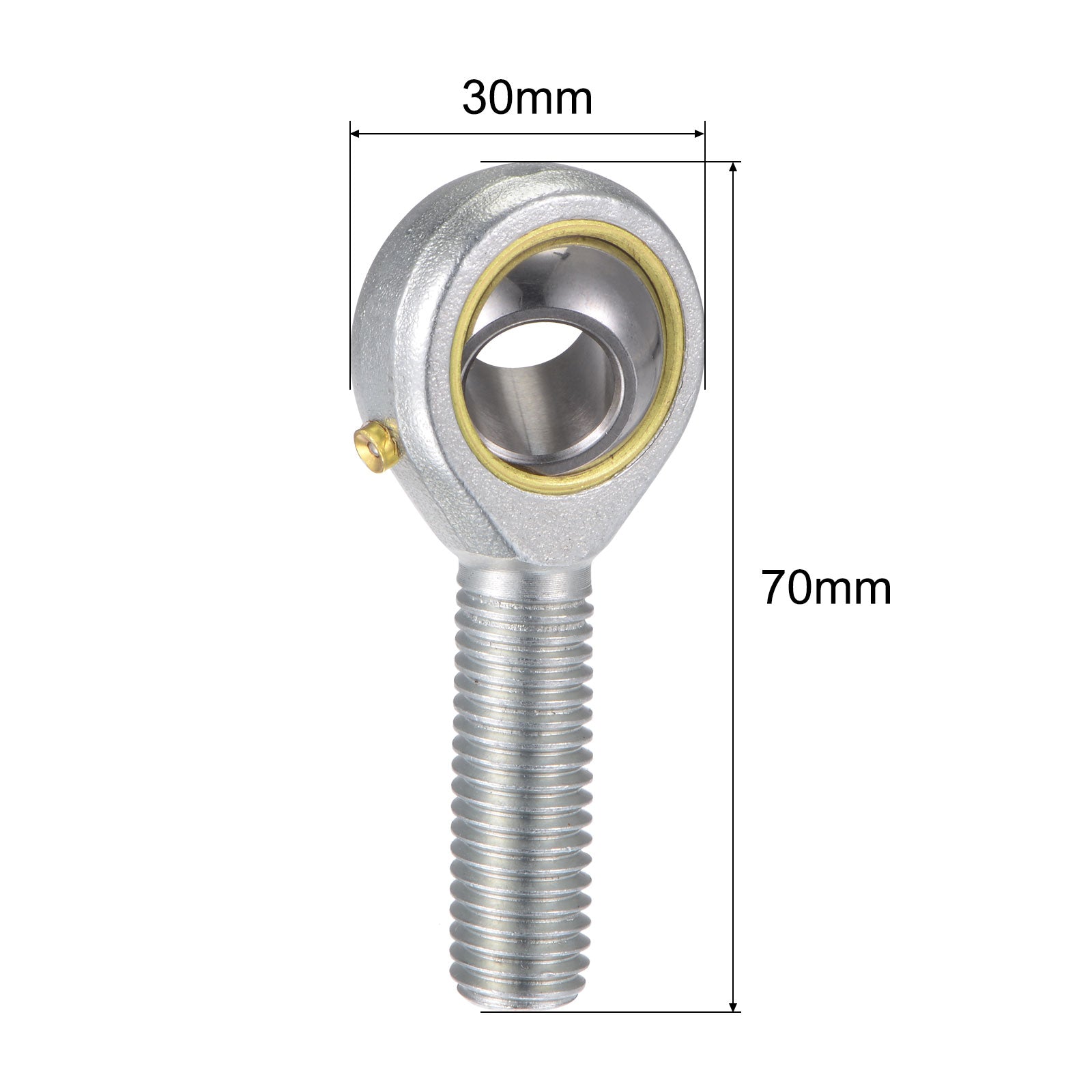 Uxcell 2pcs POS12 Rod End Bearing 12mm Bore Self-lubricated M12 Left Hand Male Thread | Harfington