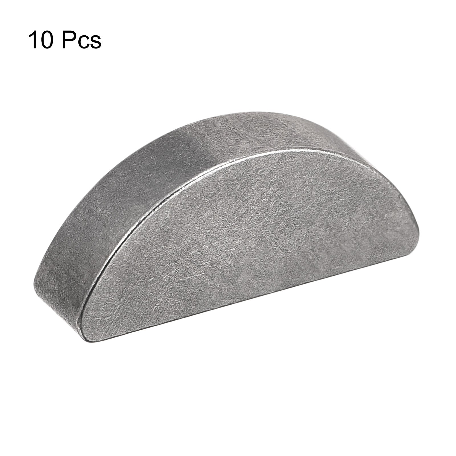 Uxcell Woodruff Keys, 10pcs Steel 5mm Width x 9mm Height x 22mm ...