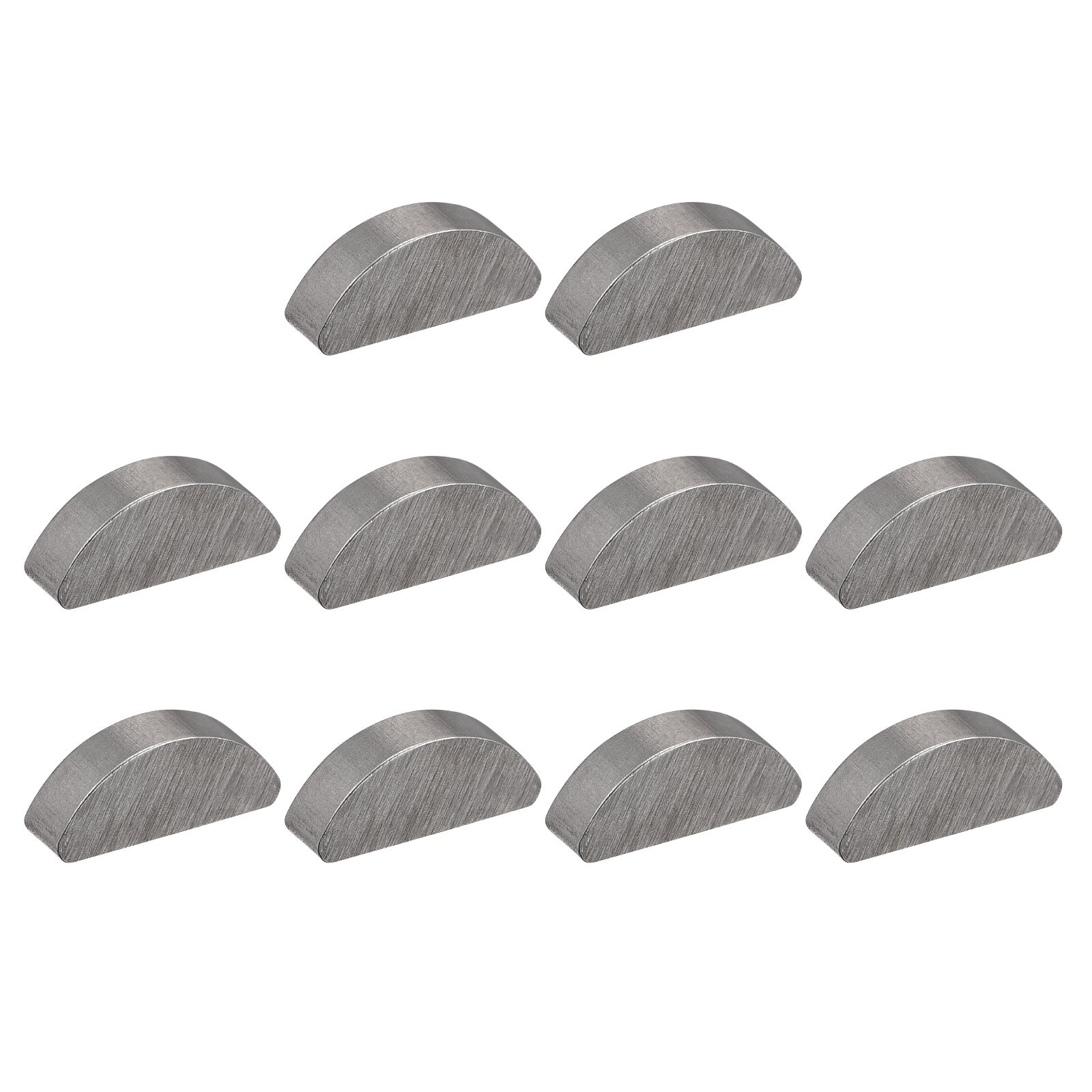Uxcell Woodruff Keys, 10pcs Steel 4mm Width x 6.5mm Height x 16mm ...