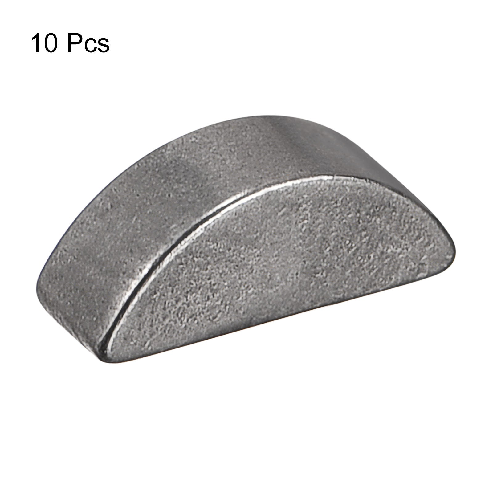 Uxcell Woodruff Keys, 10pcs Steel 3mm Width x 3.7mm Height x 10mm ...