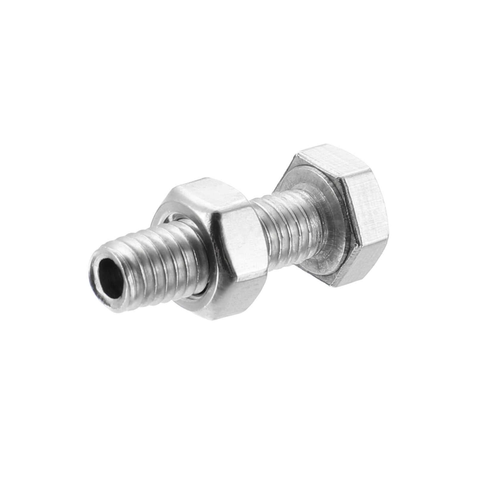 M6x20mm Hollow Screw Bolts External Hexagon Fasteners with Nuts, 304 ...