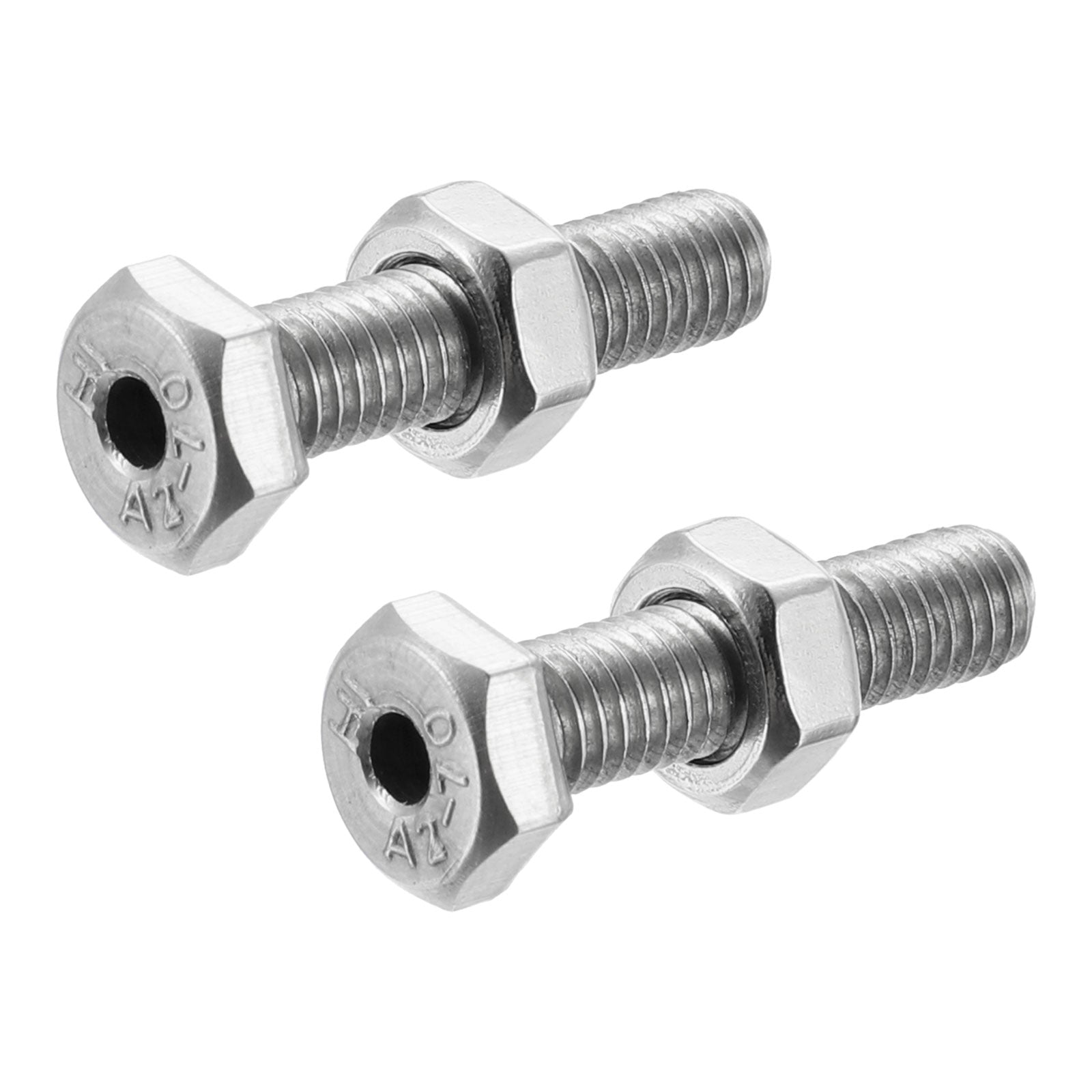 M6x25mm Hollow Screw Bolts External Hexagon Fasteners with Nuts, 304 ...
