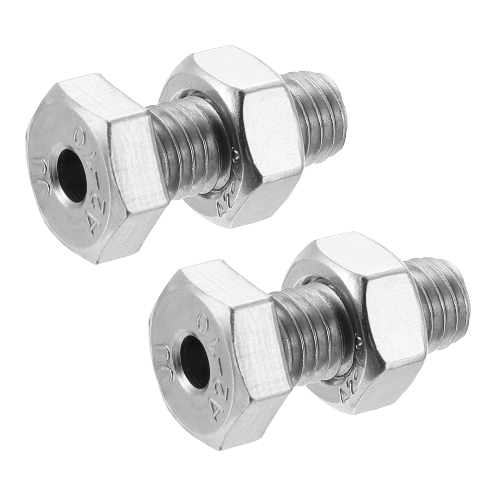 M8x20mm Hollow Screw Bolts External Hexagon Fasteners with Nuts, 304 ...
