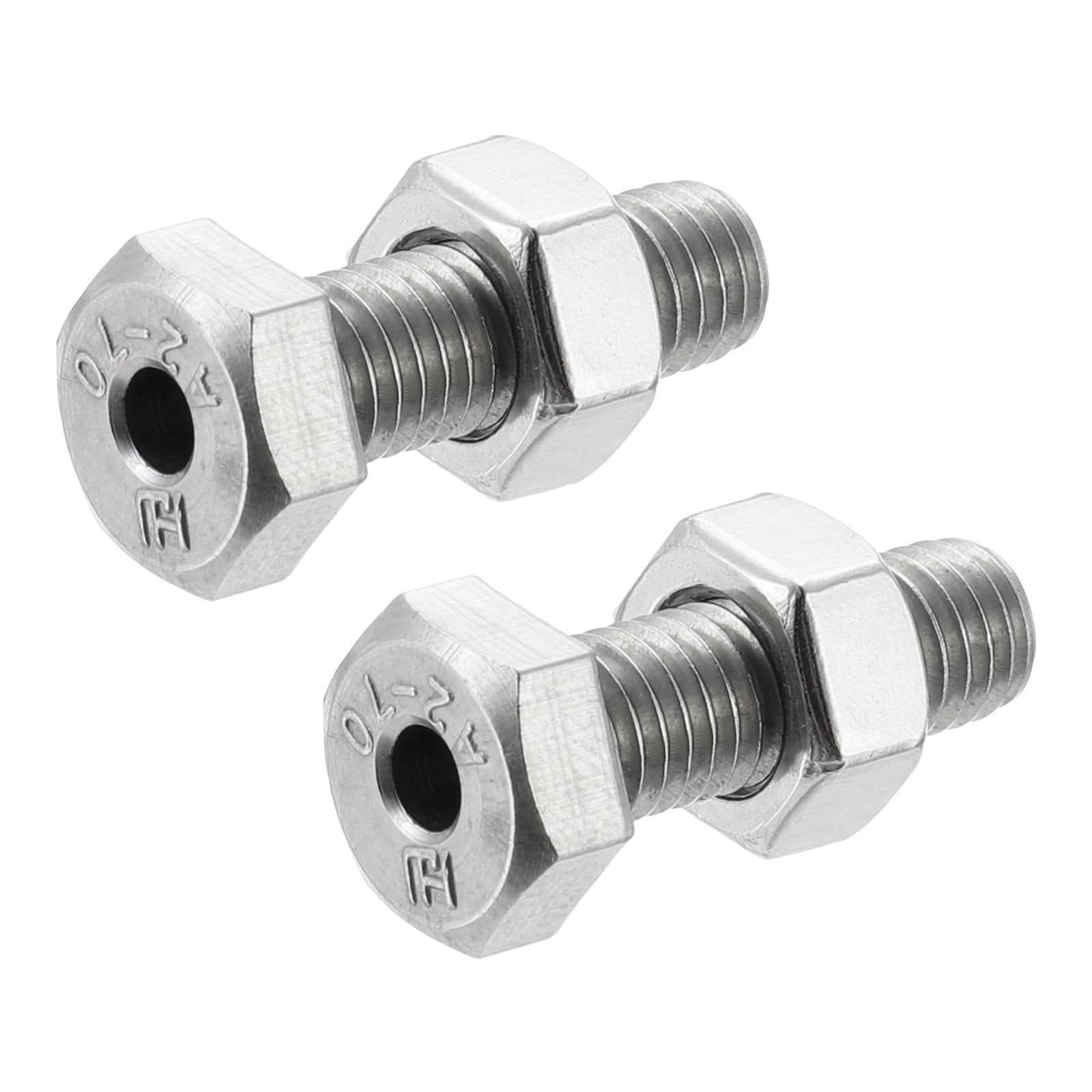 M8x25mm Hollow Screw Bolts External Hexagon Fasteners with Nuts, 304 ...