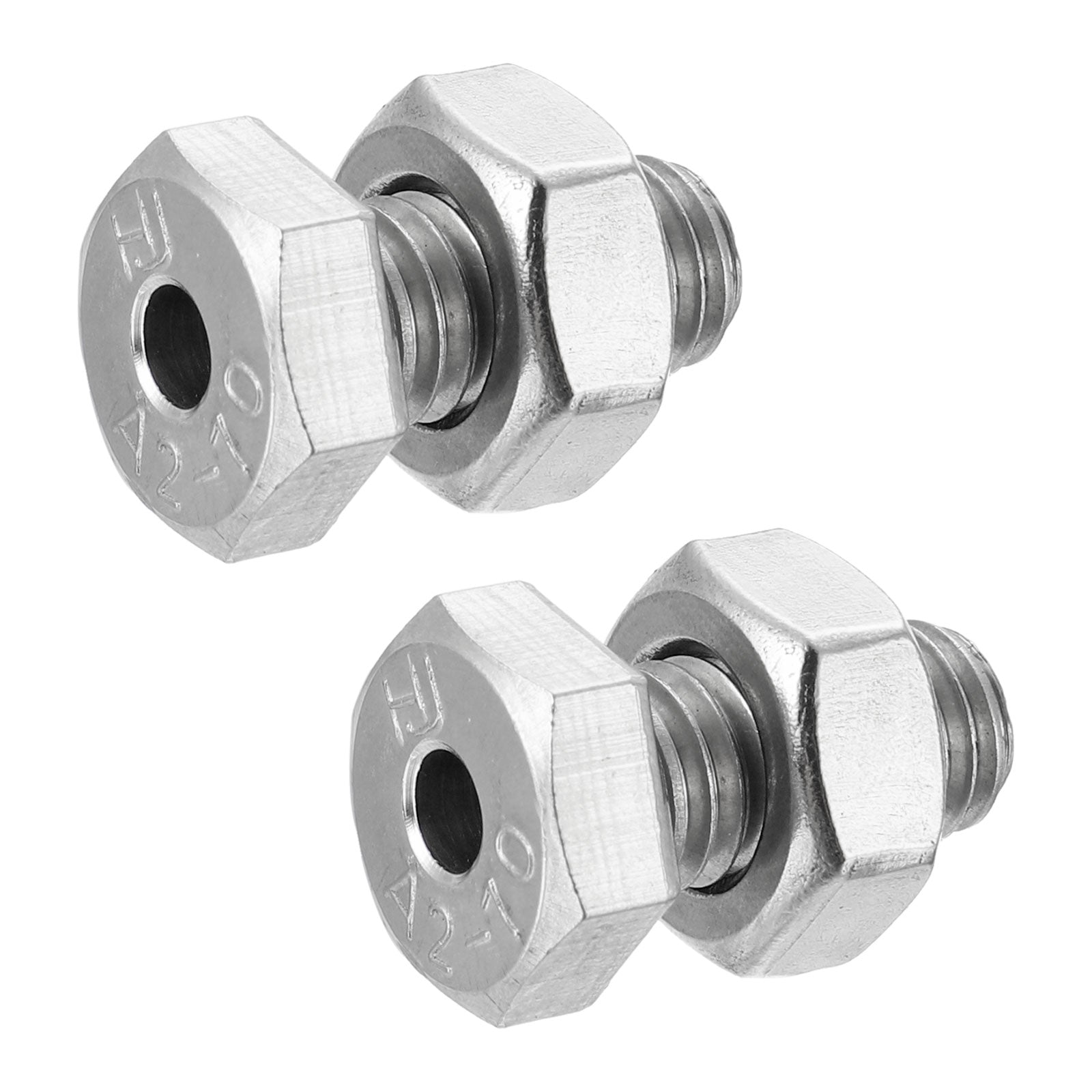 M10x20mm Hollow Screw Bolts External Hexagon Fasteners with Nuts, 304 ...