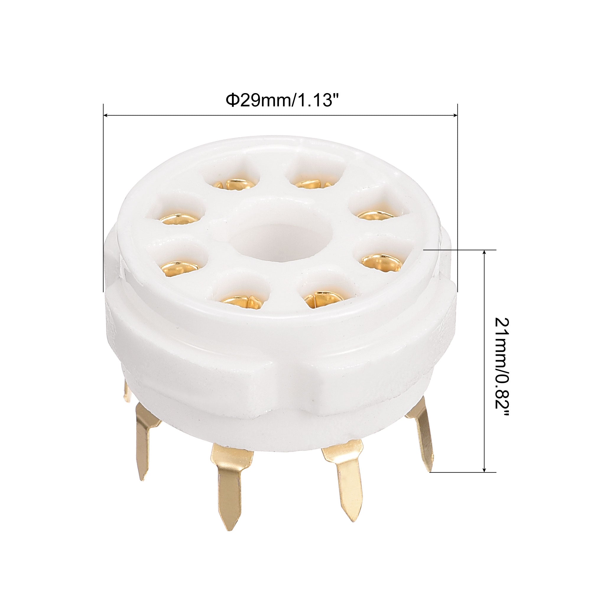 8pin Tube Socket Ceramics,for Vacuum Tube,Gold Plated for KT88 6SL7 ...