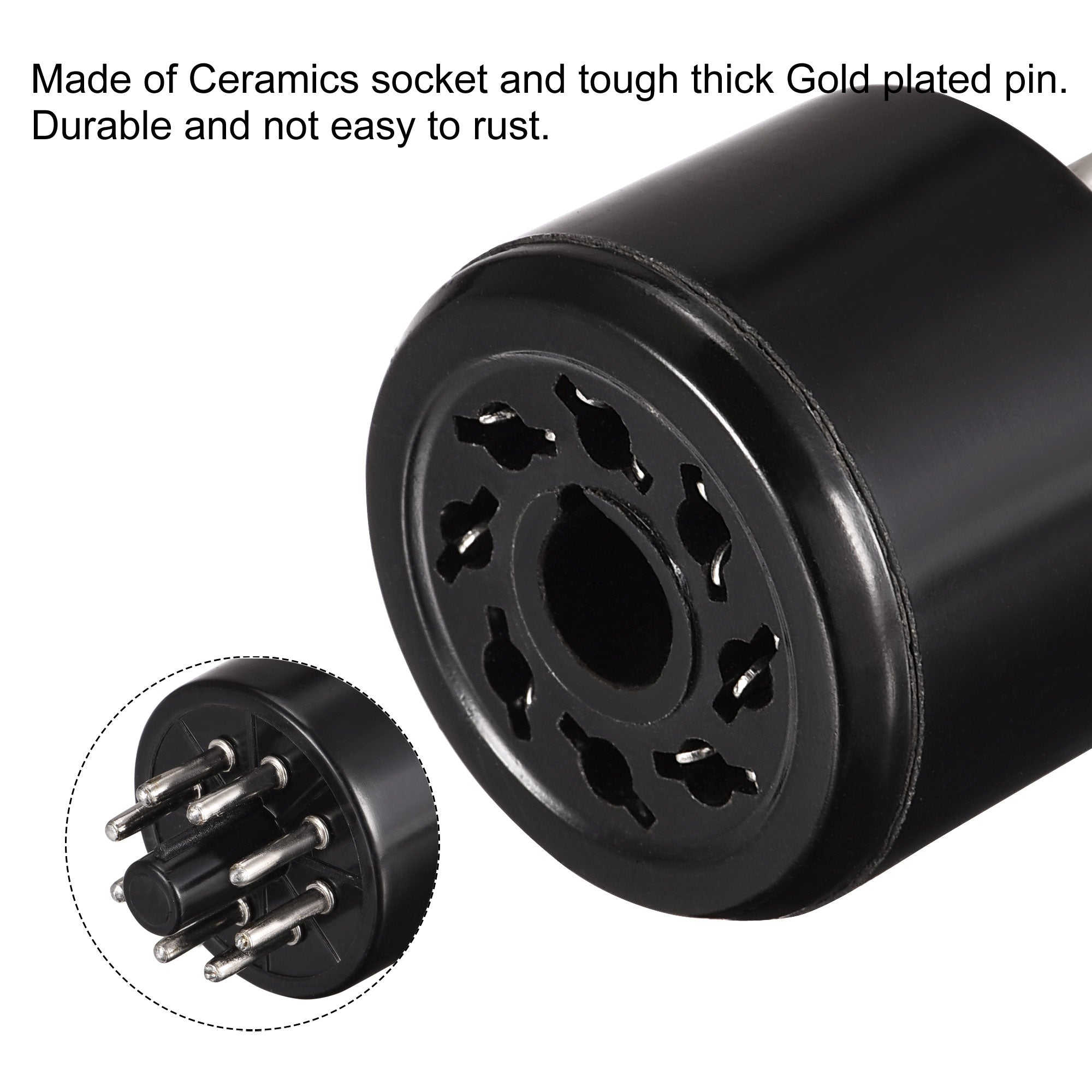 8pin Tube Socket Plastic,for Vacuum Tube,Tinning Plate for Tube ...