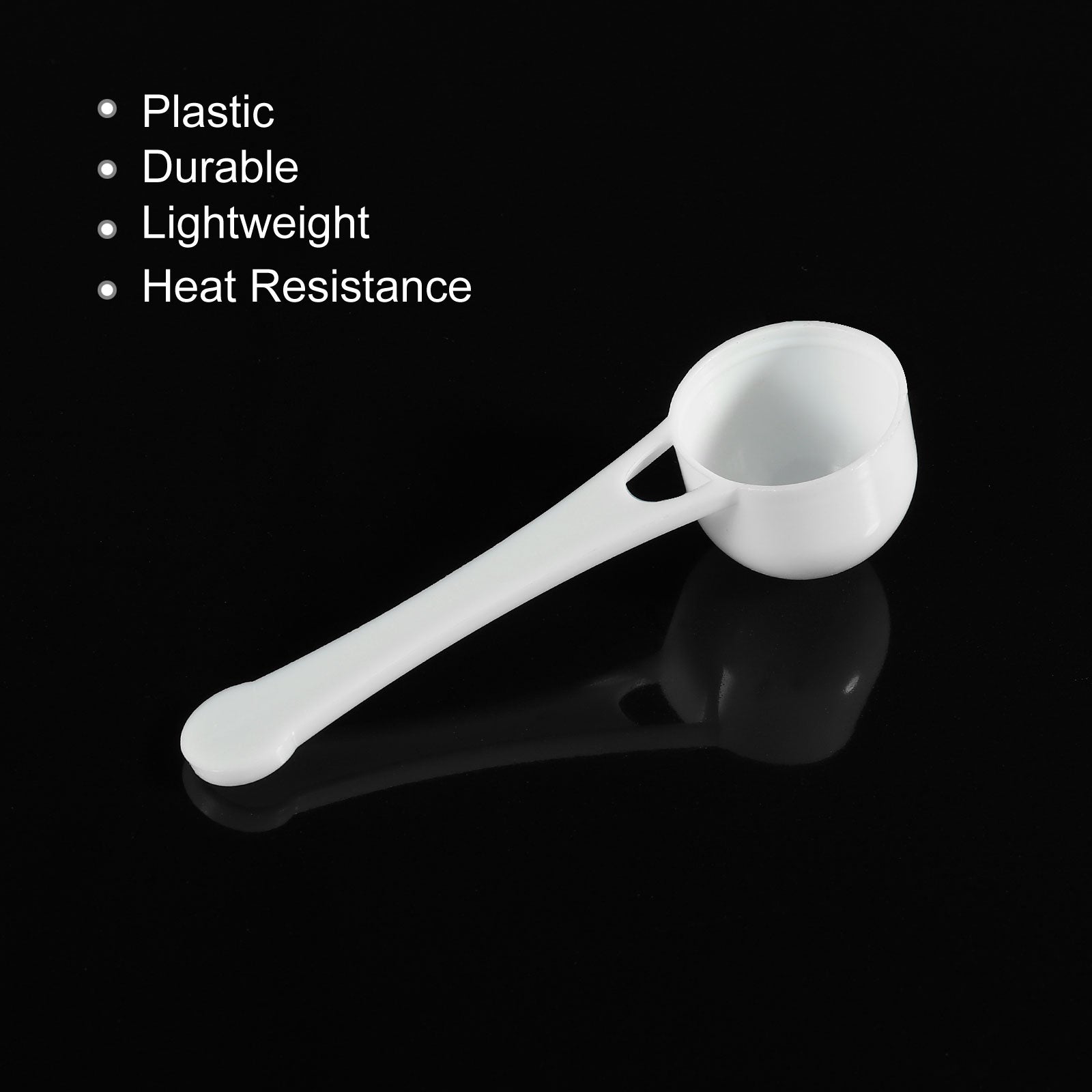 Micro Spoons 5 Gram Measuring Scoop Plastic Round Bottom with Hole ...