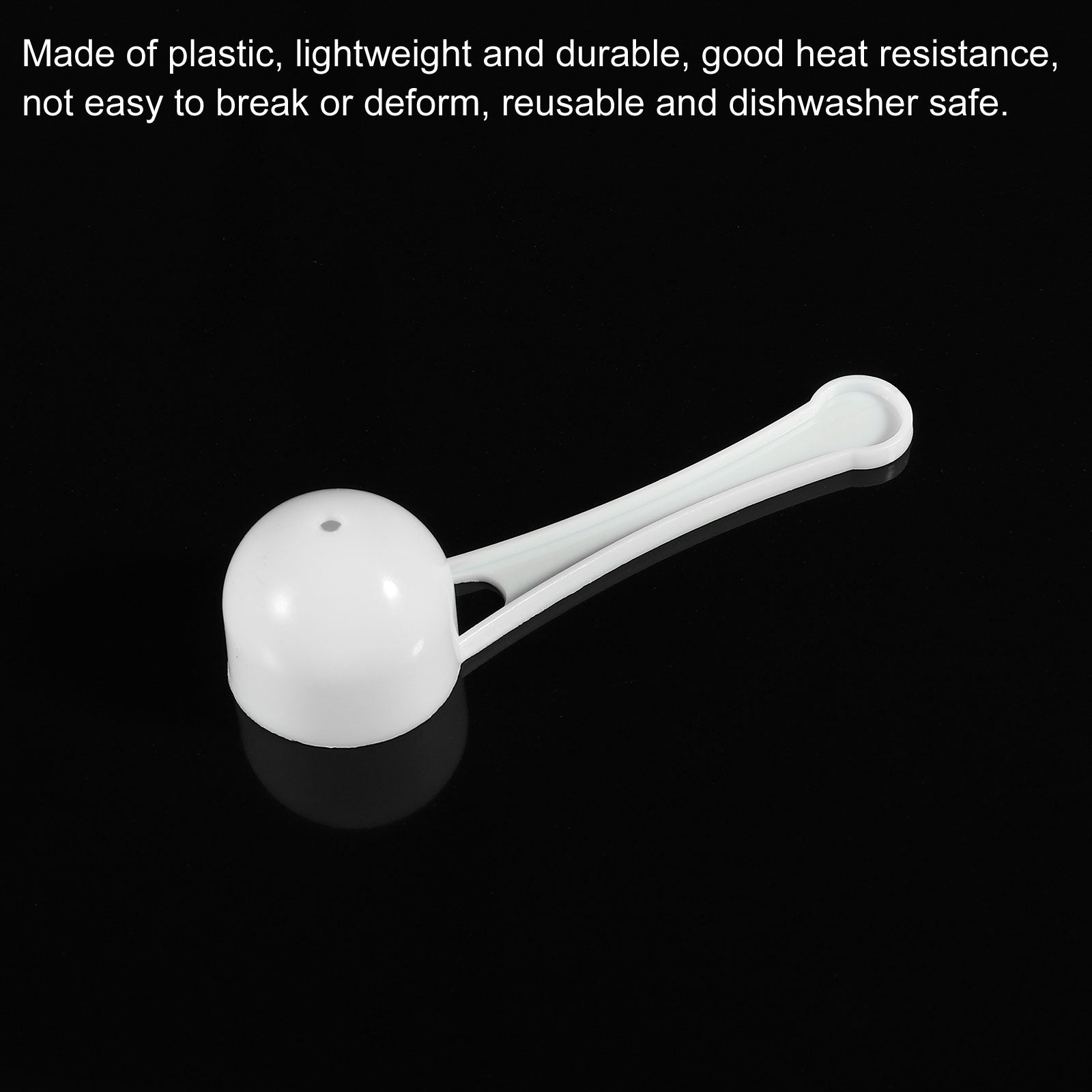 Micro Spoons 5 Gram Measuring Scoop Plastic Round Bottom with Hole ...