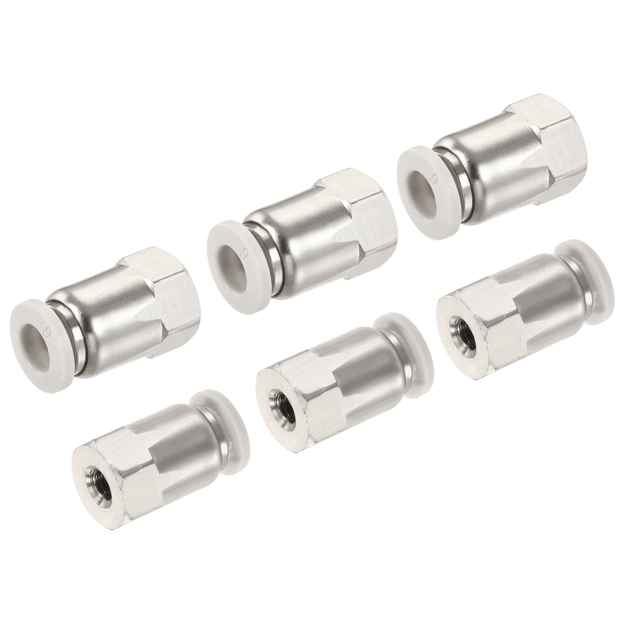 Push to Connect Fittings M5 Female Thread Fit 6mm Tube OD Nickel-plated ...