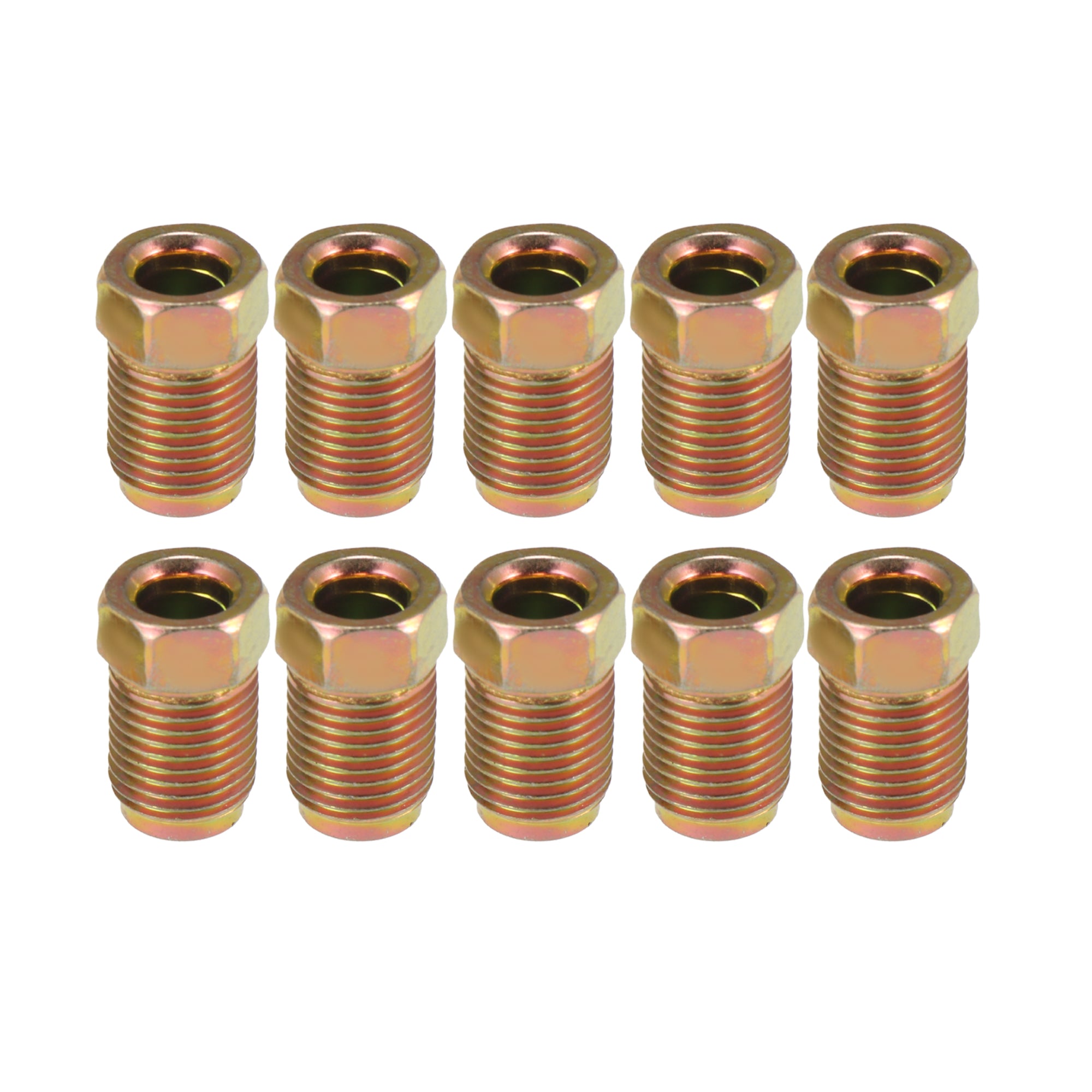 10pcs M10x1.0 Threads Brake Line Nut Fittings for 3/16" Steel Brake ...