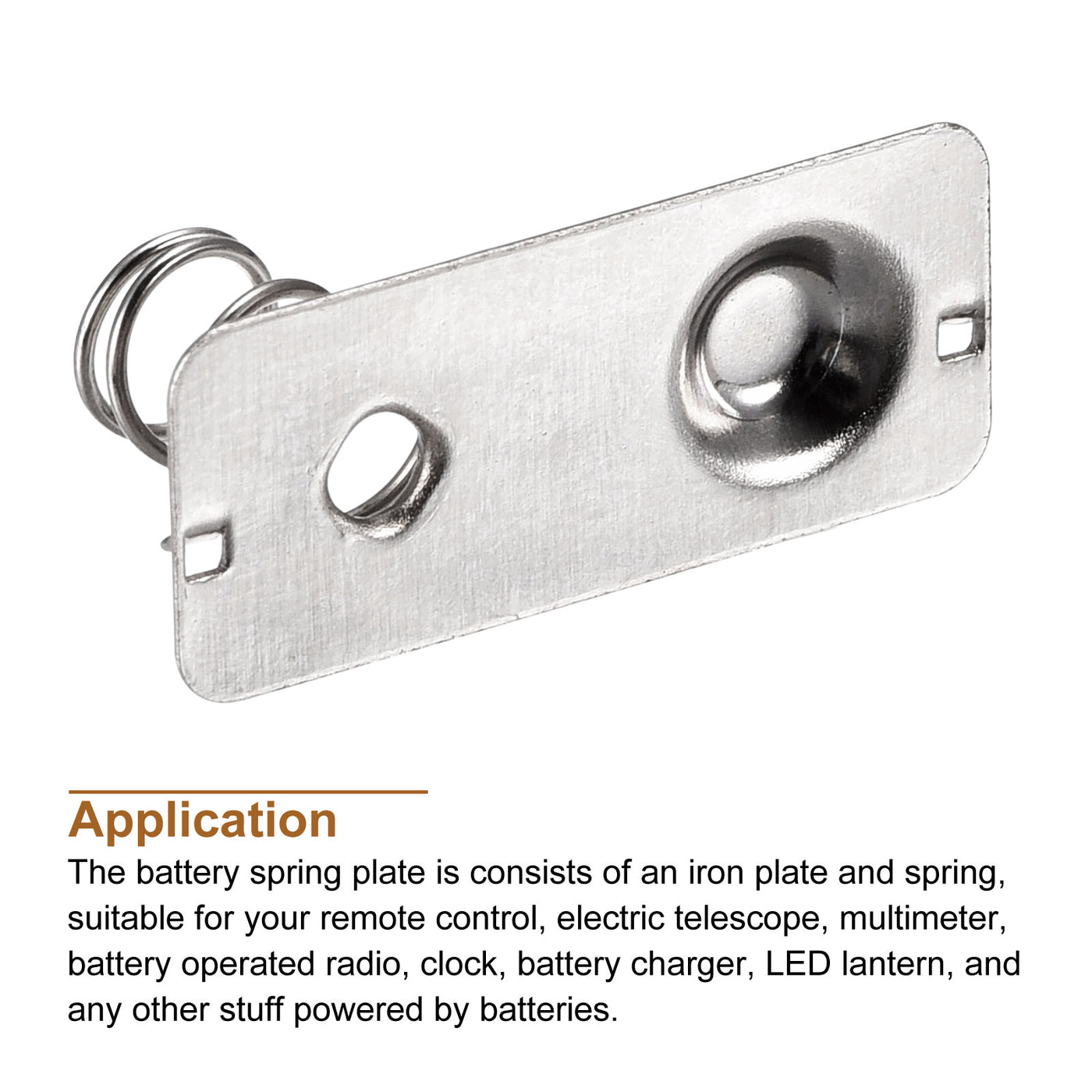 Battery Spring Plate AAA Battery Contact Nickel Plate 21mmx9mm 10 for ...