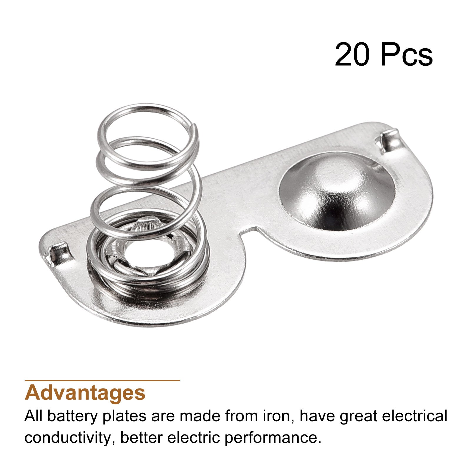 Battery Spring Plate AAA Battery Spring Contact Nickel Plated 20mmx9mm ...