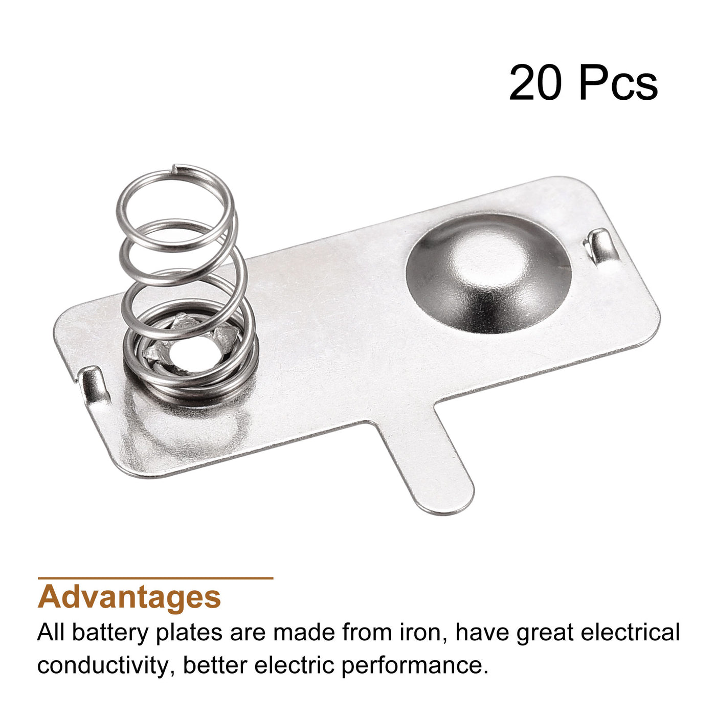 Battery Spring Plate AA Battery Contact Nickel Plate 28mmx12mm for DIY ...