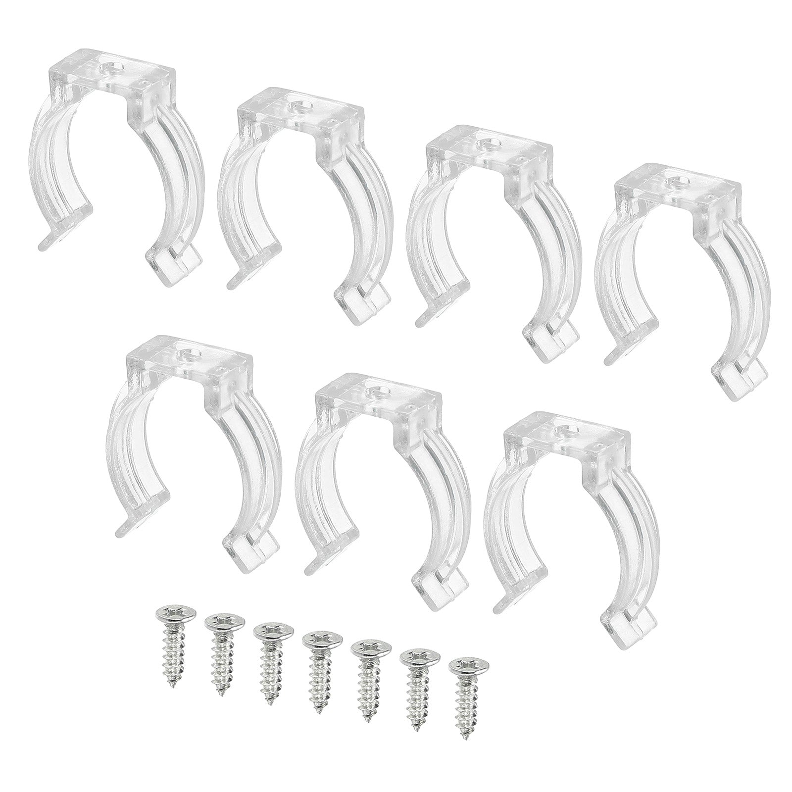T8 U Clips Holder Bracket Fluorescent Tube Light Fixture Plastic Pipe ...