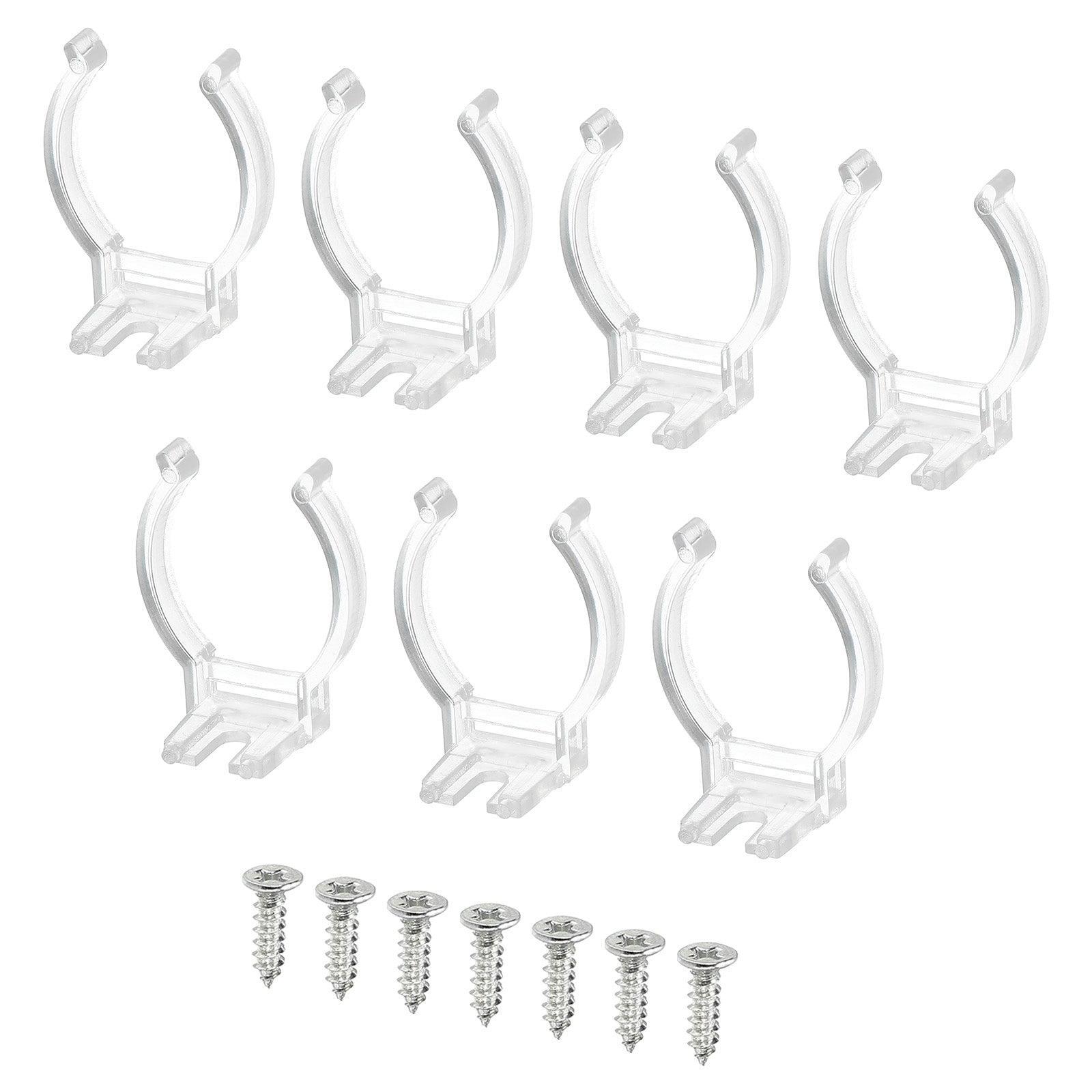 T8 U Clips Holder Bracket Fluorescent Tube Light Fixture Plastic Pipe ...