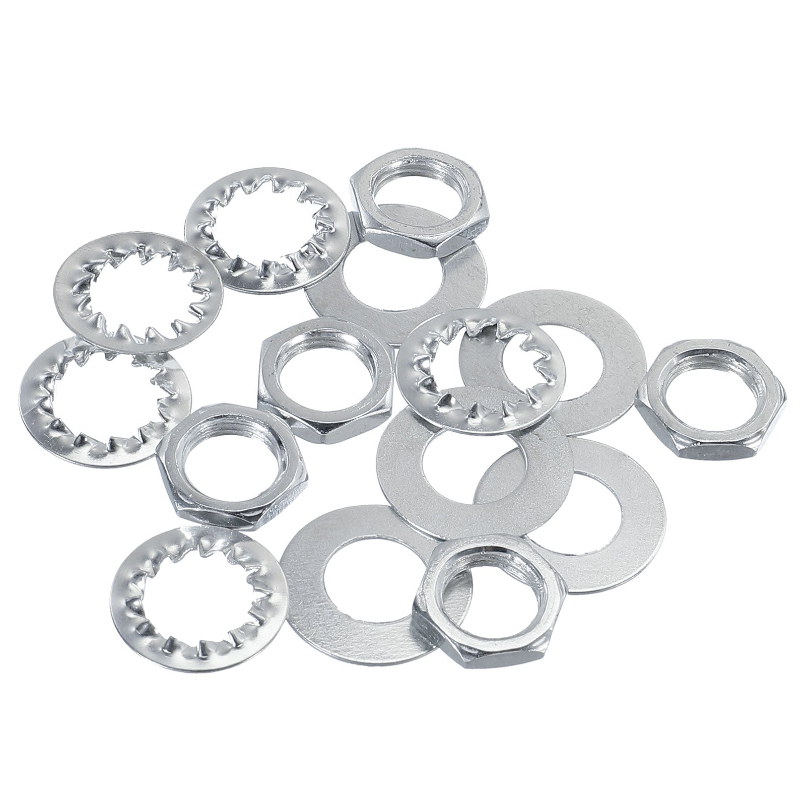 Lamp Tube Threaded Lock Nuts with Washers 1/8IP Screw Thread Hex ...