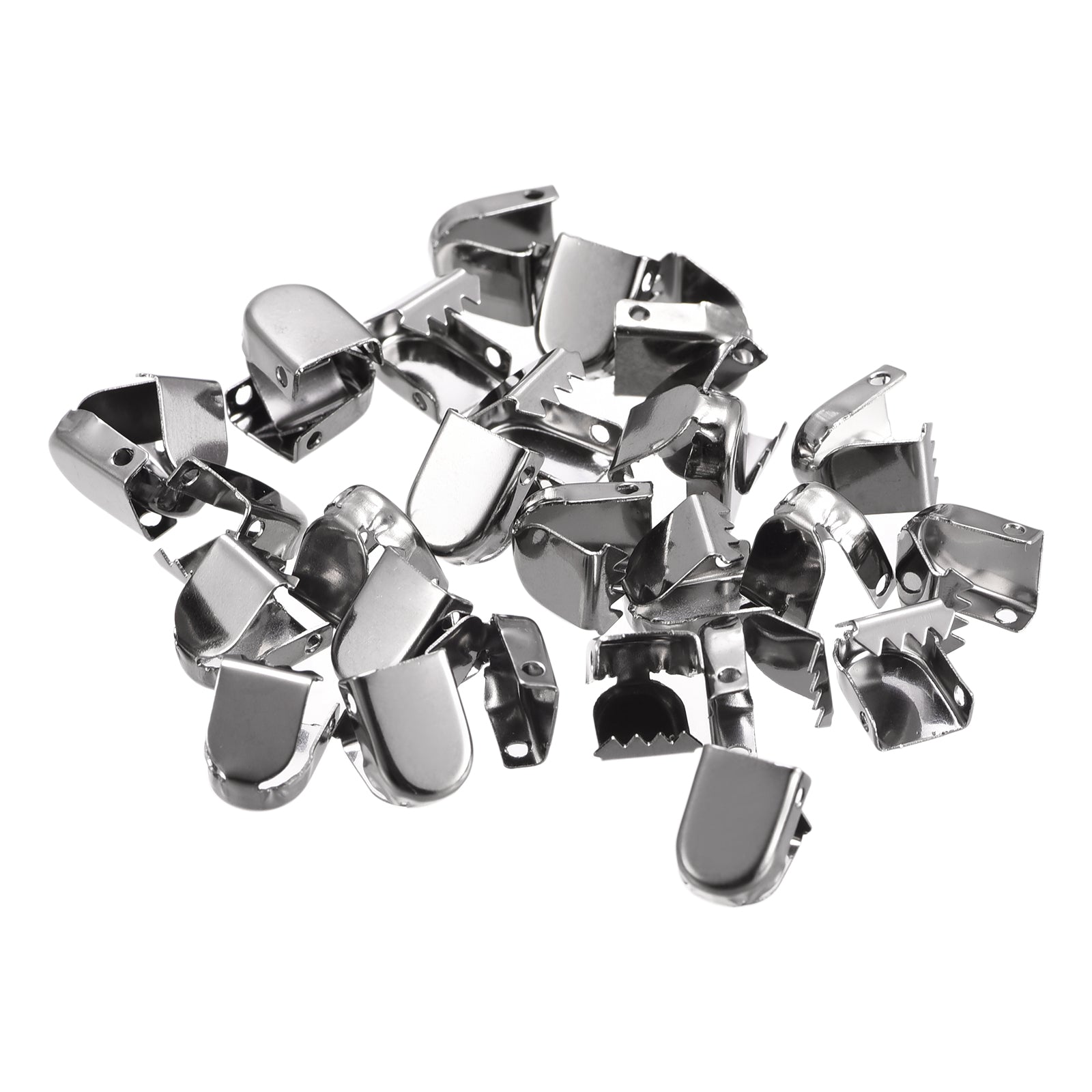 Shoelace End Clips, Stainless Steel No Tie Shoe Lace Tips Head Glossy ...