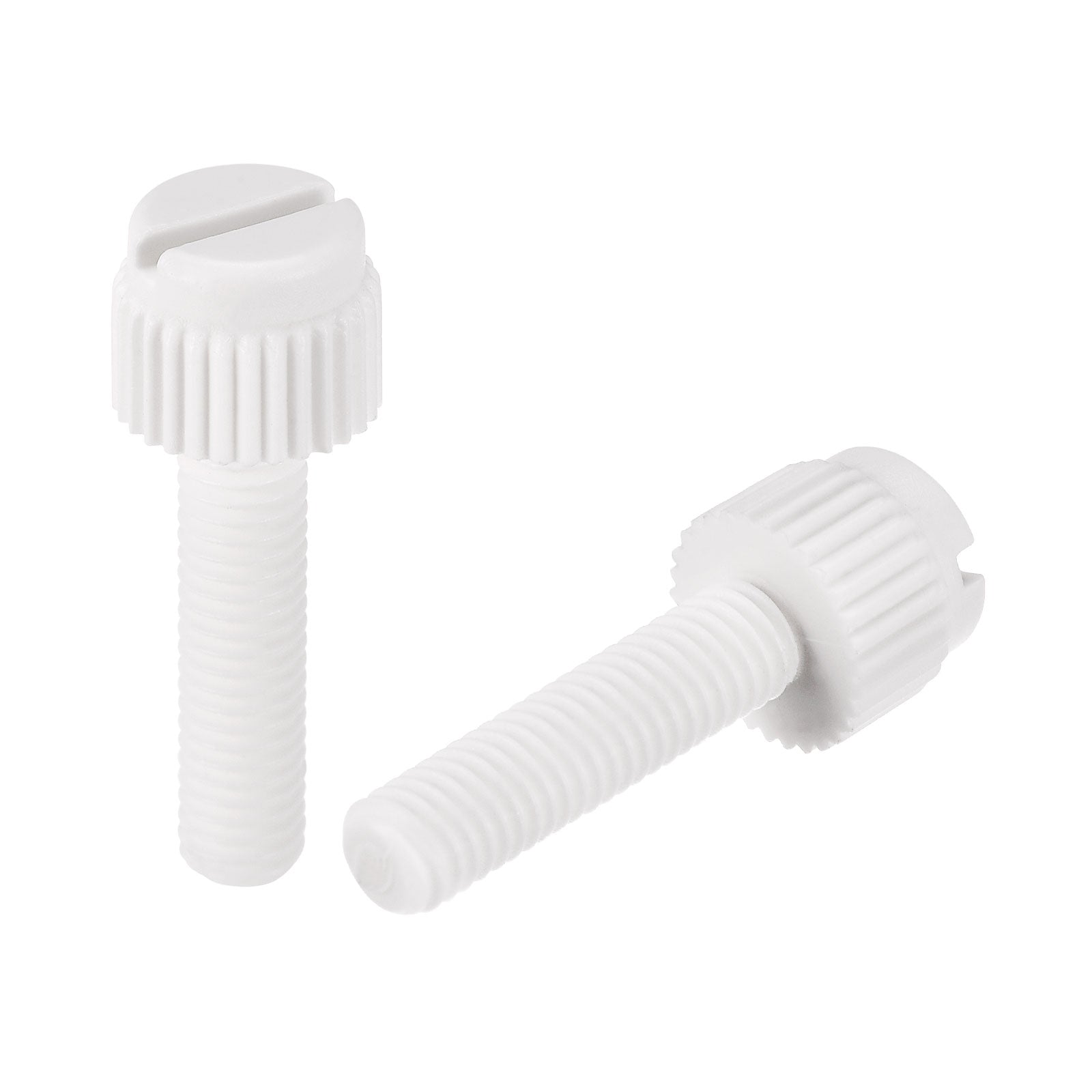 Uxcell Plastic Machine Screws, M5x20mm PP Slotted Knurled Fasteners ...
