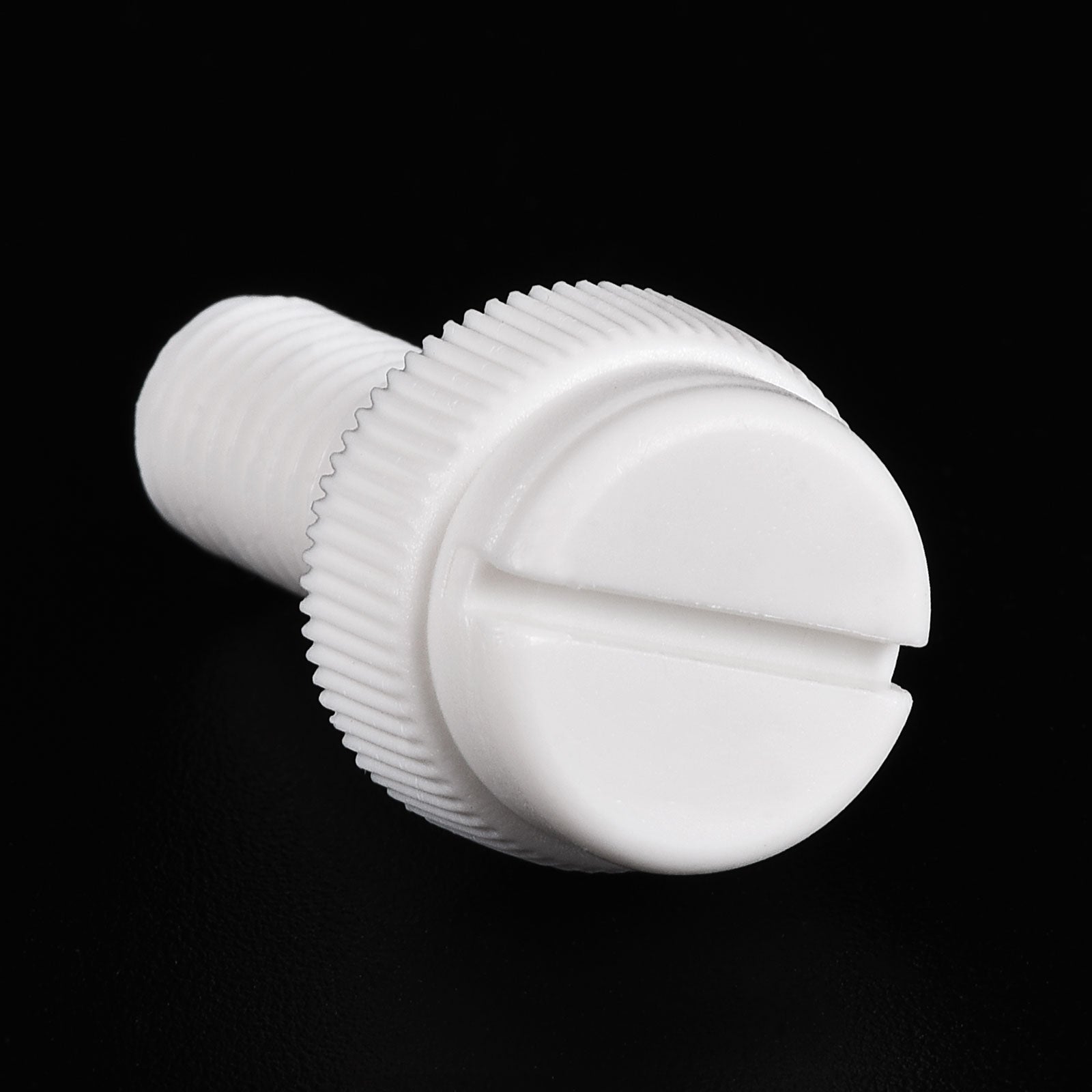 Uxcell Plastic Machine Screws, M8x20mm PP Slotted Knurled Fasteners ...