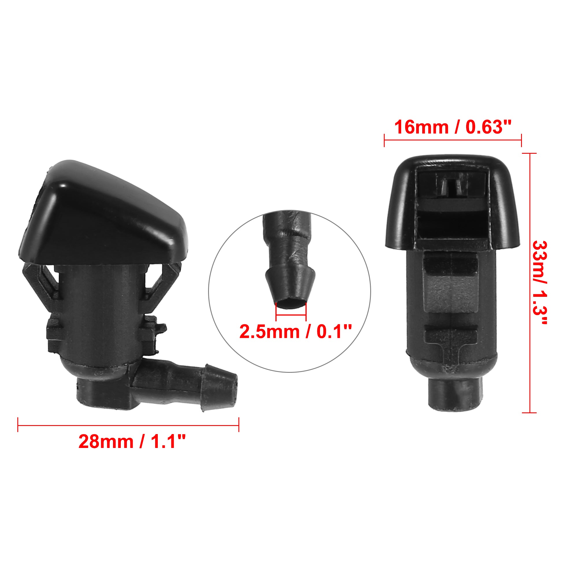 4pcs Car Front Windshield Washer Nozzles for Jeep Commander 2006-2010 ...