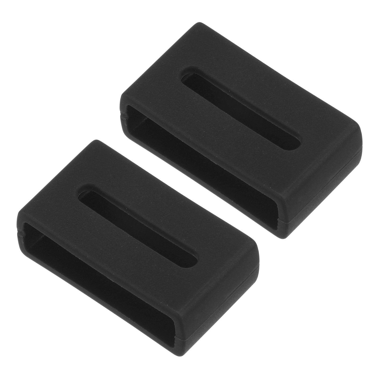 Uxcell Watch Band Double-sided Slotted Loops Silicone for 20mm Band ...