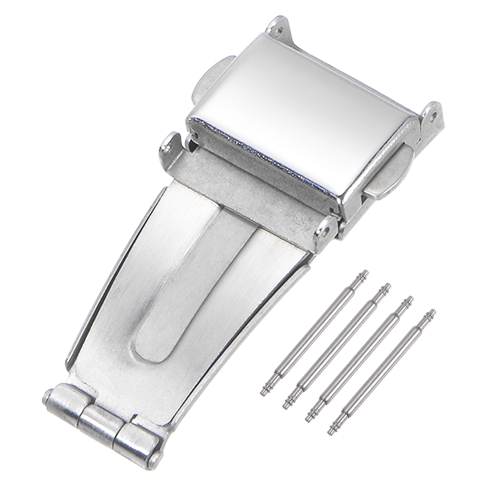 Uxcell Watch Deployment Clasp Buckle 14mm Width Stainless Steel ...