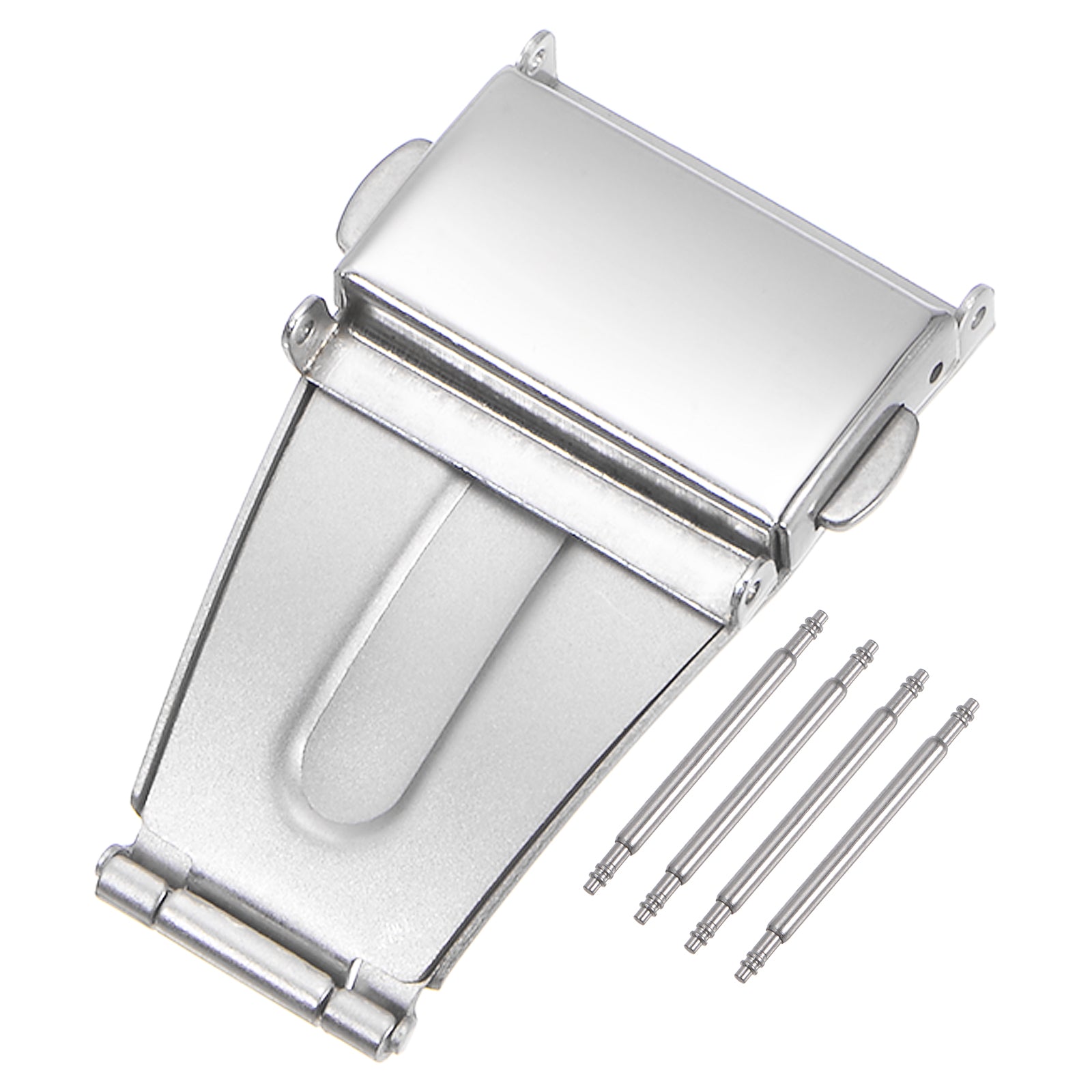 Uxcell Watch Deployment Clasp Push Button Buckle 20mm Width Stainless ...