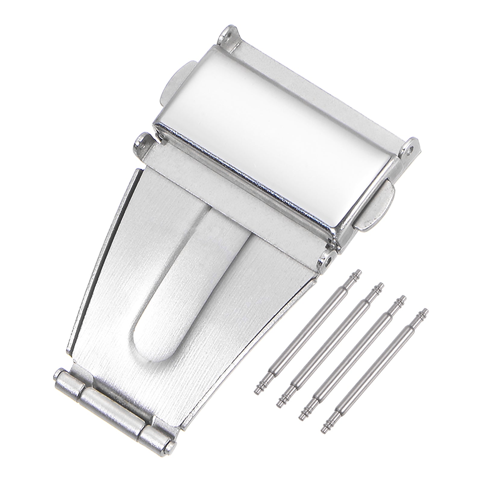 Uxcell Watch Deployment Clasp Buckle 21mm Width Stainless Steel ...