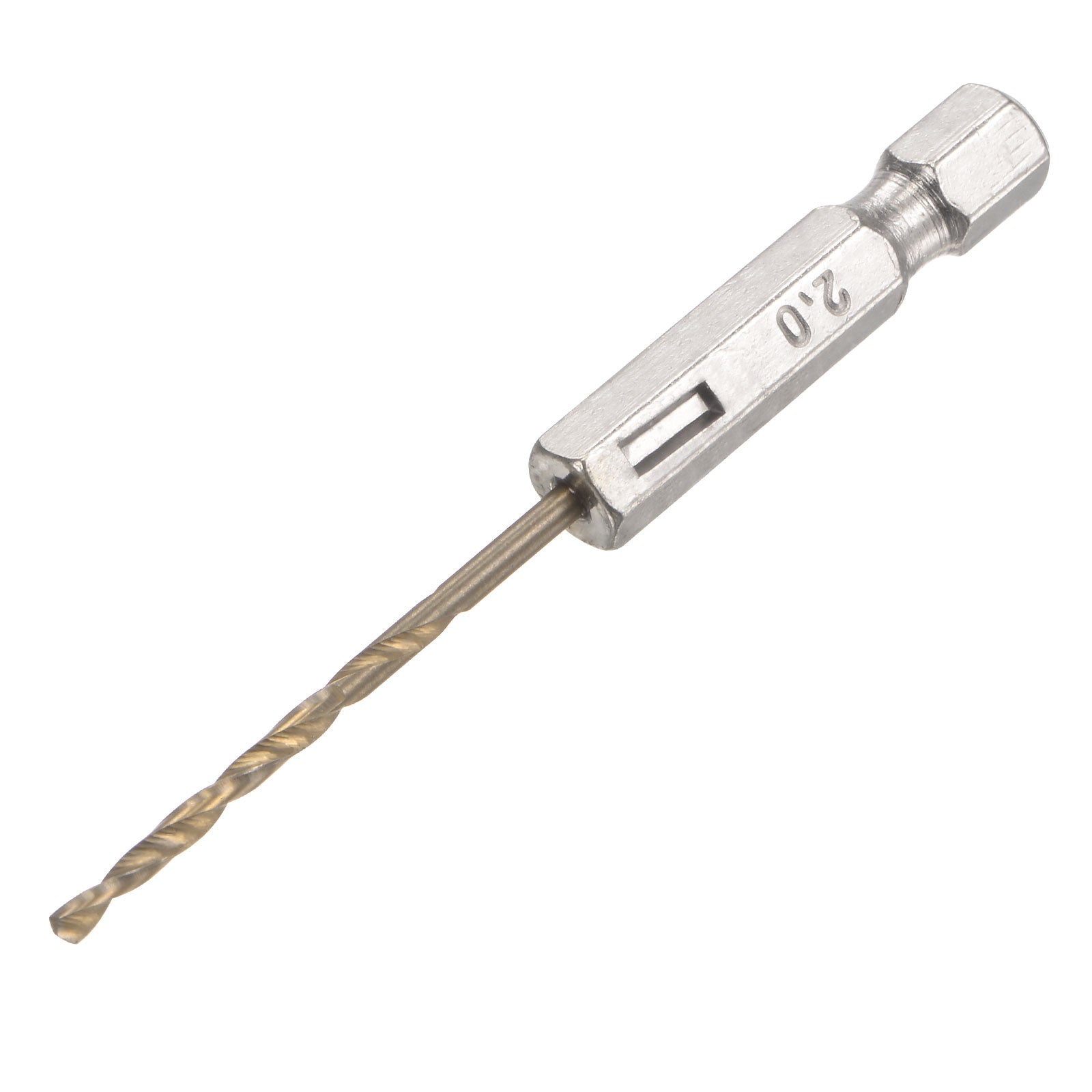 Uxcell 2mm High Speed Steel Twist Drill Bit with Hex Shank 70mm Length ...