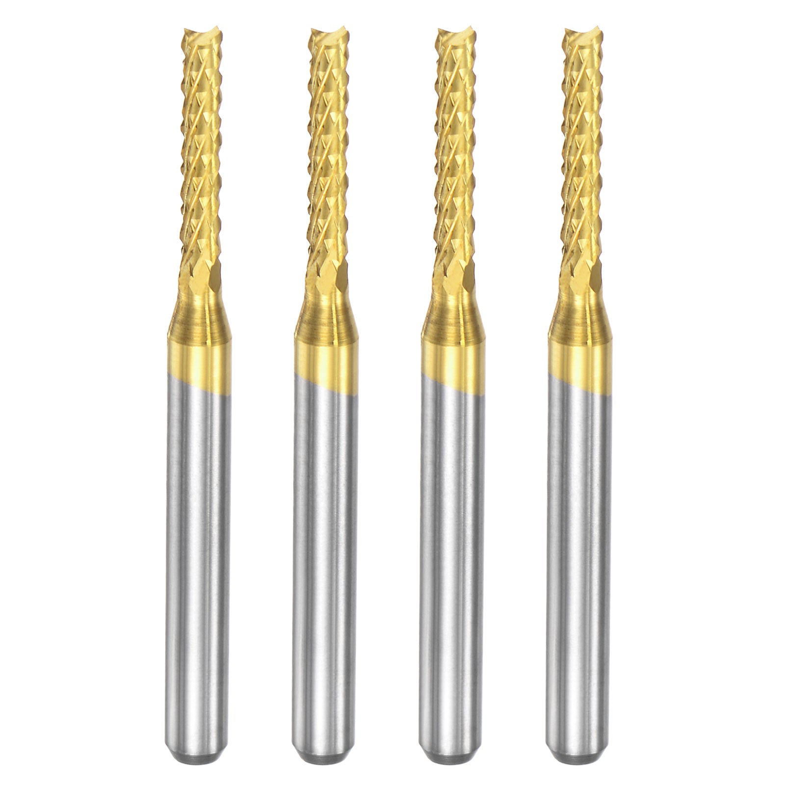 Titanium Coated Carbide End Mill CNC Router Bits Engraving Cutter ...