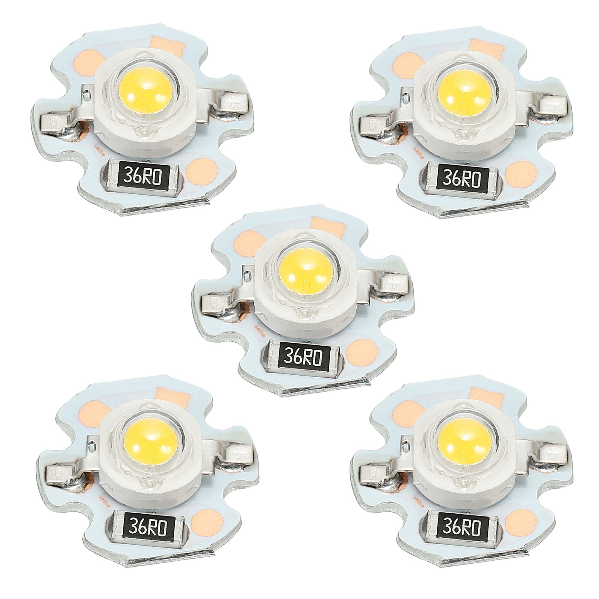 COB LED Light Chip Bead 16mm 1W 110lm 3000-3200K Replacement Warm White ...