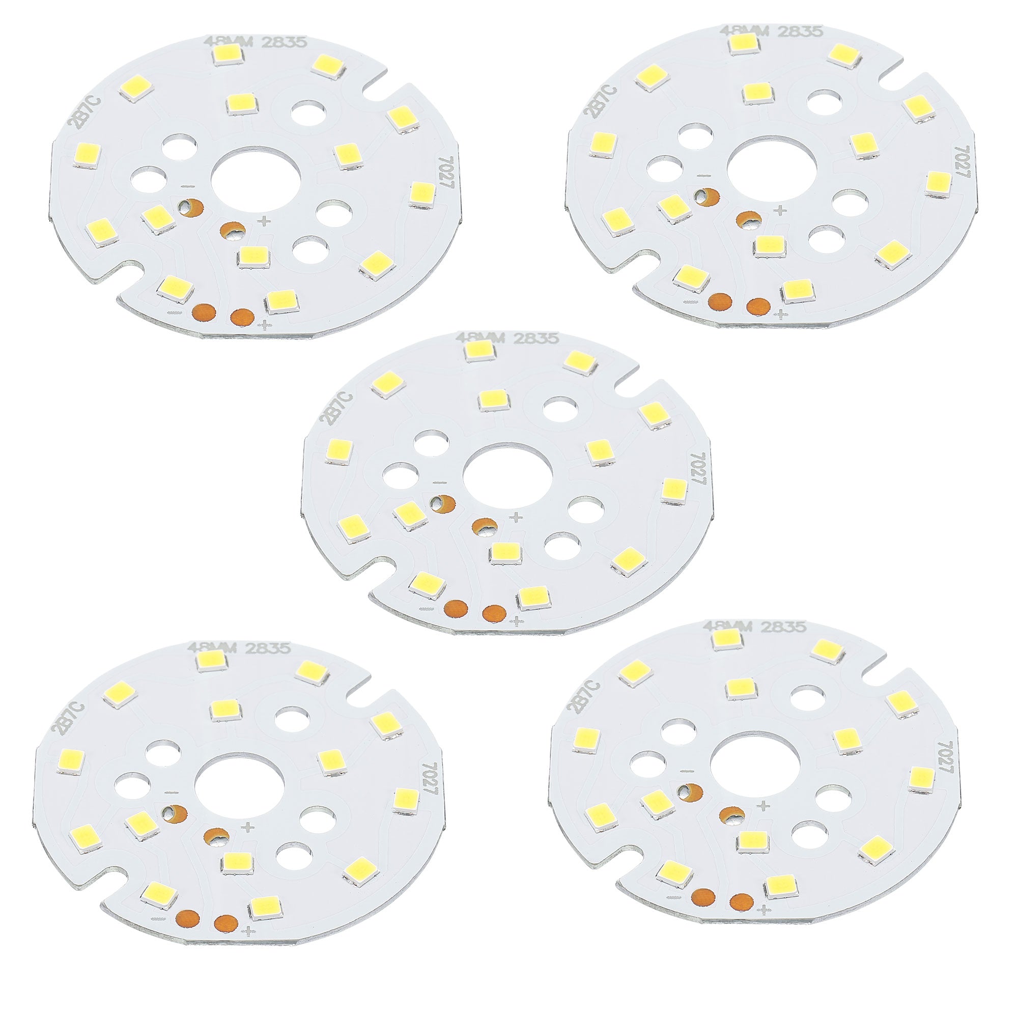 COB LED Light Chip Bead 7W 120lm 6000-6500K 48mm 21-24VDC White 5Pcs ...