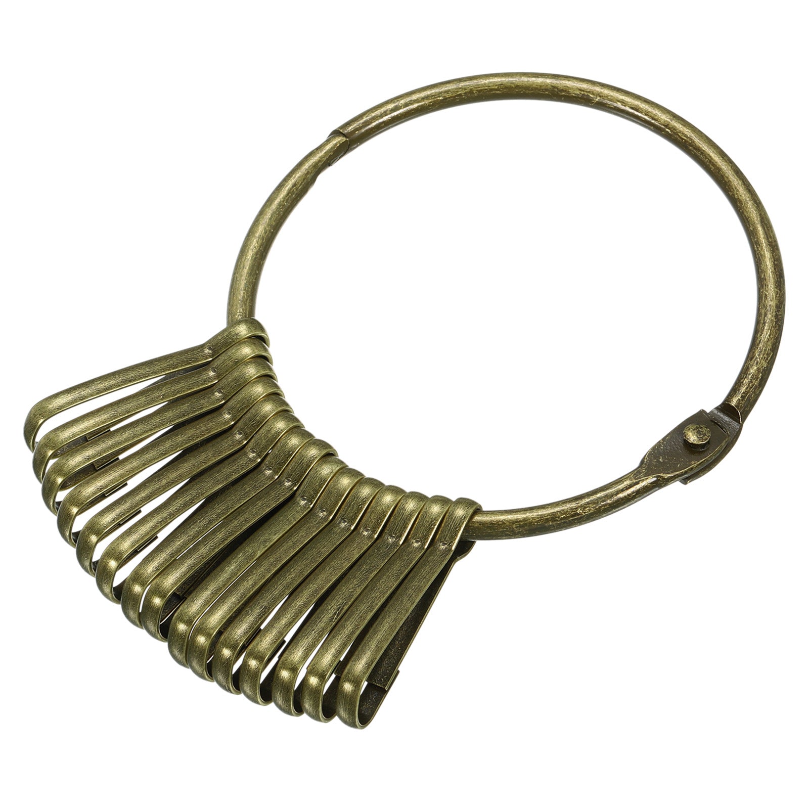 3.4 Inch Dia Key Organizer Keychain, 1pcs Key Management Holder with 15 ...