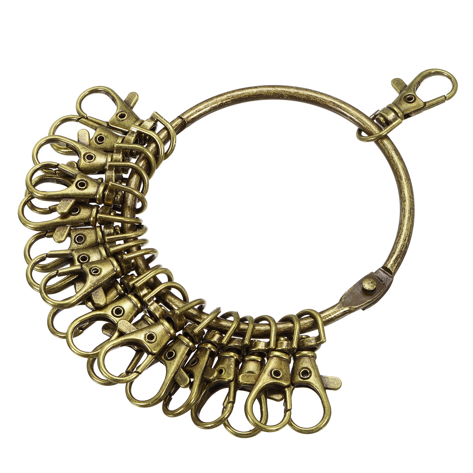 3.4 Inch Dia Key Organizer Keychain, 1pcs Key Management Holder with 20 ...