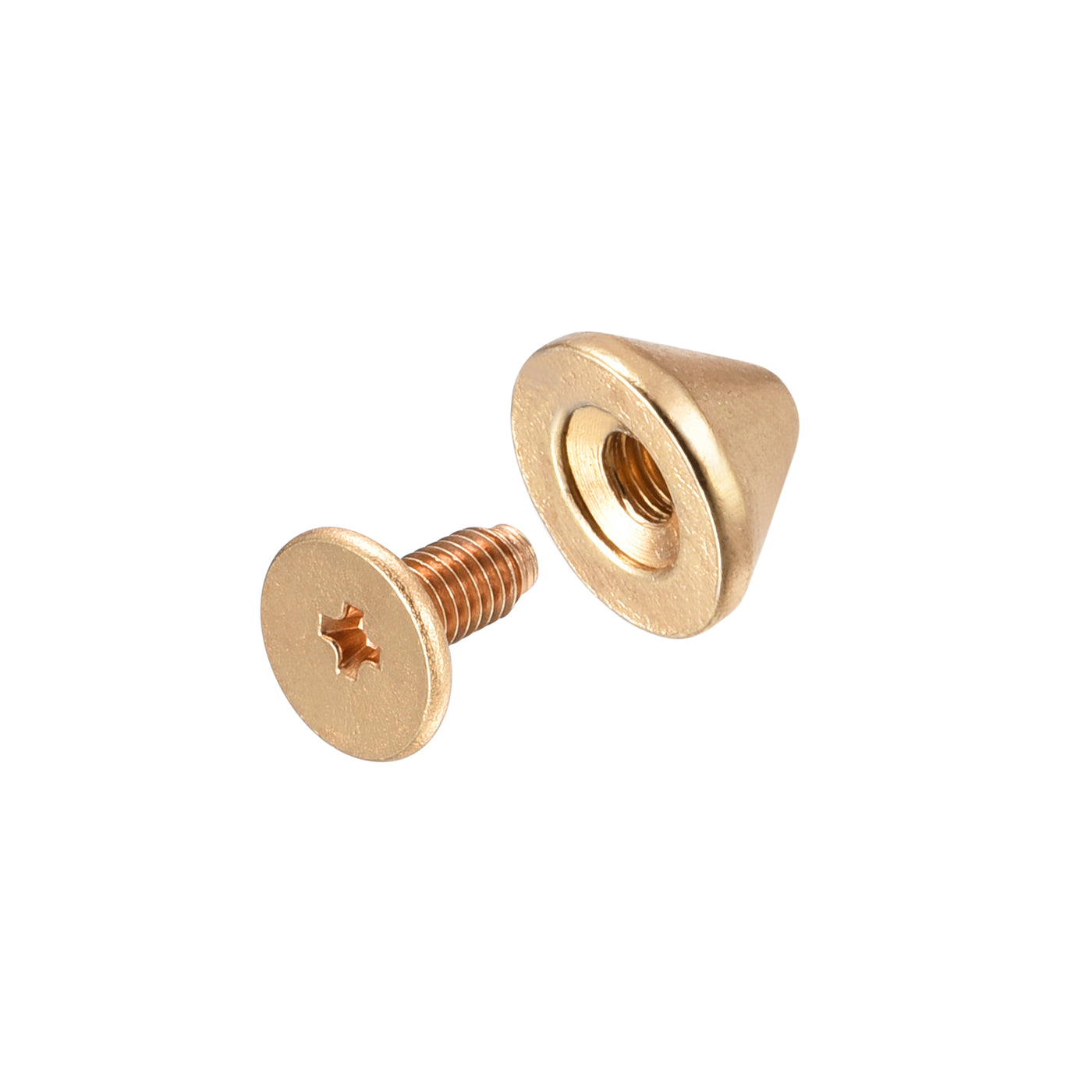 Uxcell 9x6mm Screw Back Rivets, 50 Sets Solid Leather Studs for DIY ...