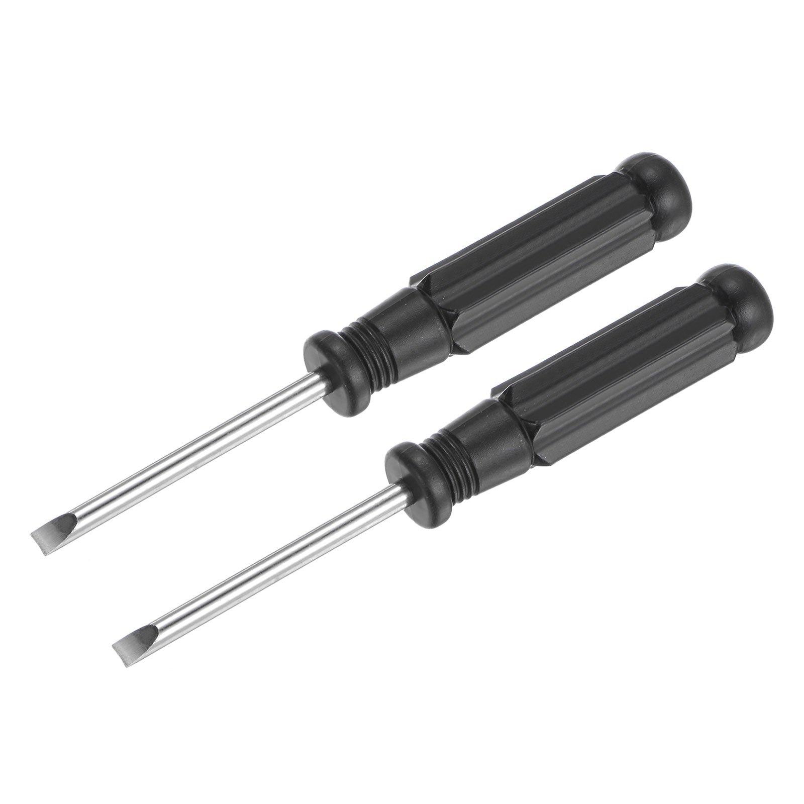 Uxcell Mini Slotted Screwdriver, Flat Head with Black Handle for Small ...