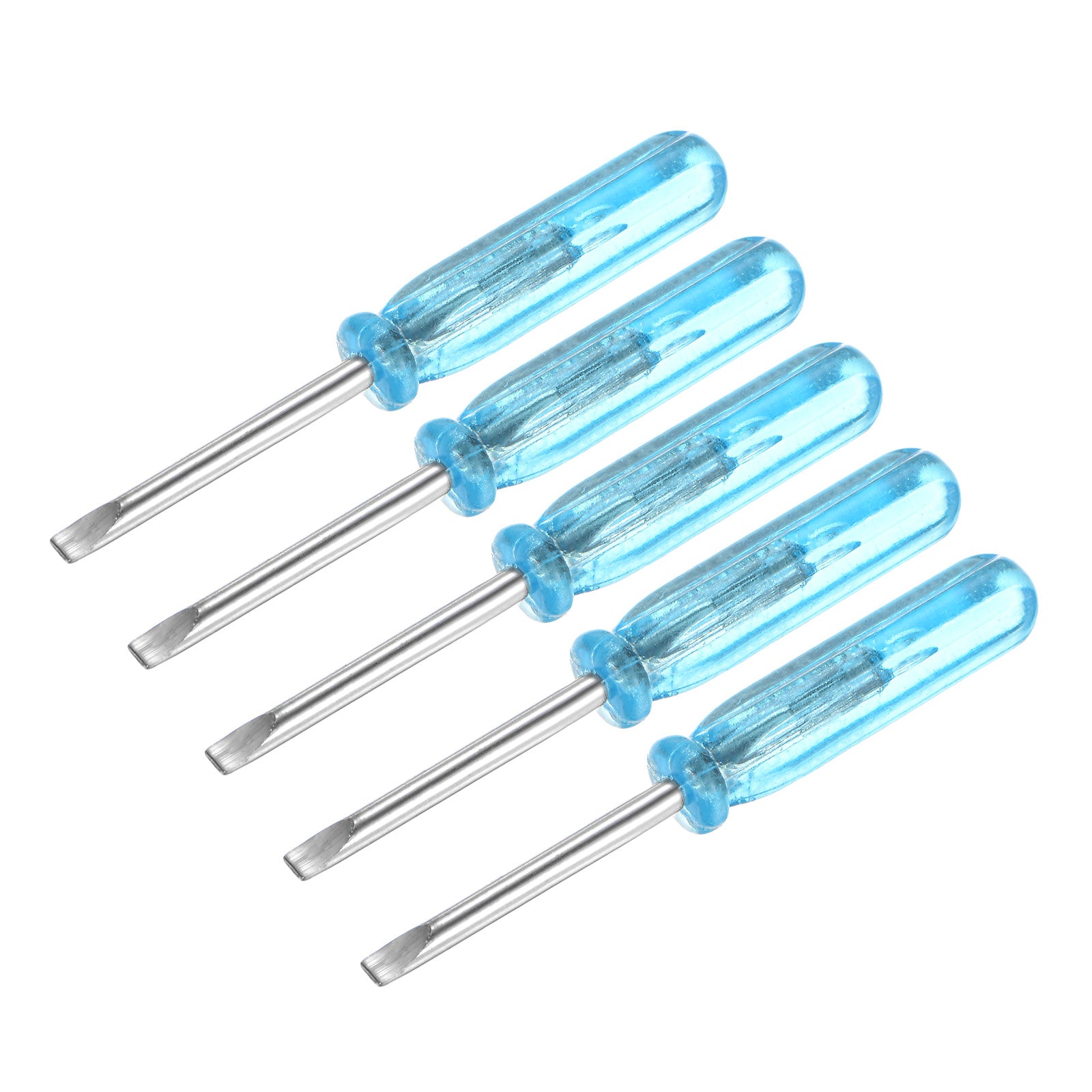 Uxcell Mini Slotted Screwdrivers, Flat Head Long for Small Appliances ...