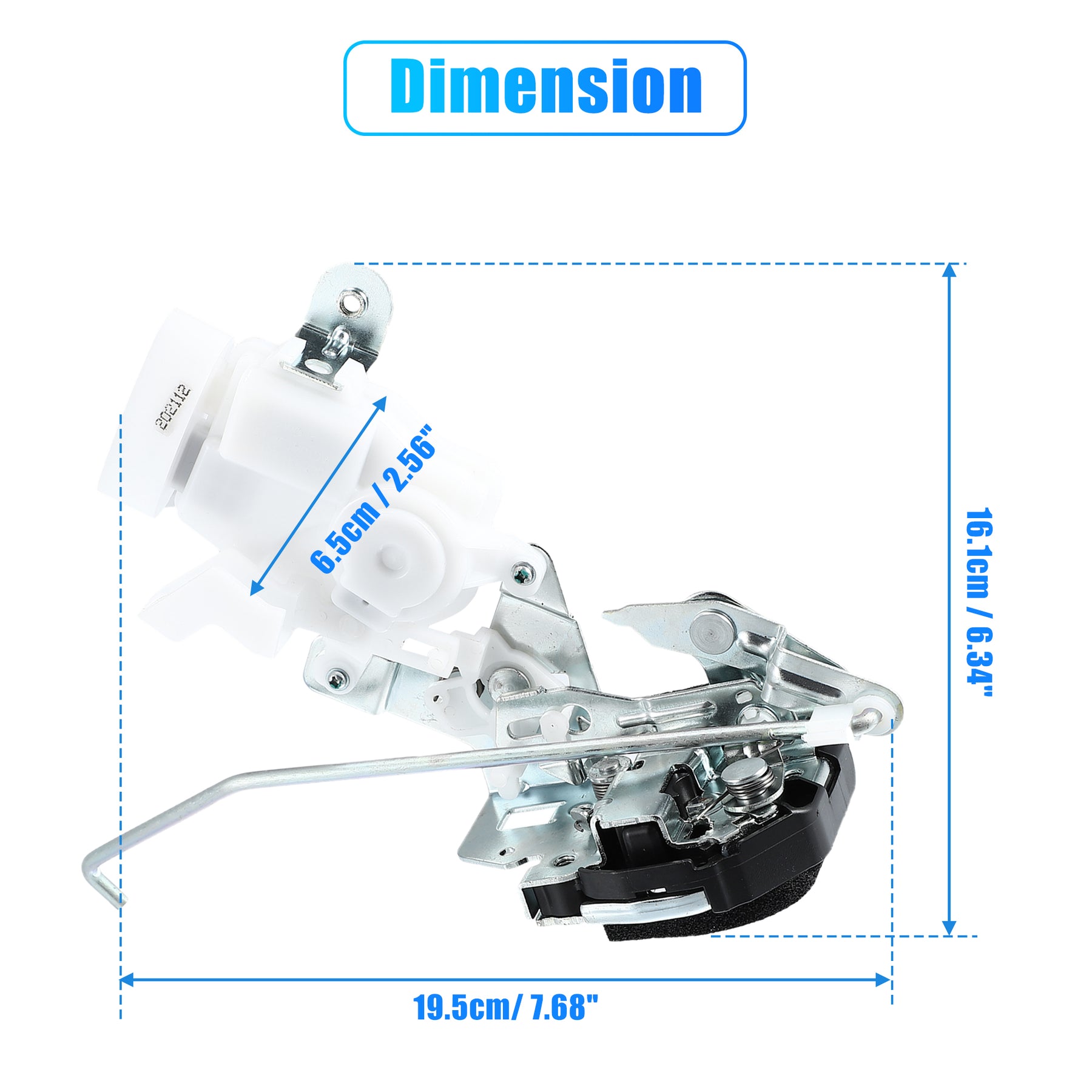 Rear Door Latch Actuator Tailgate Lock Actuator Assembly with Motor B ...