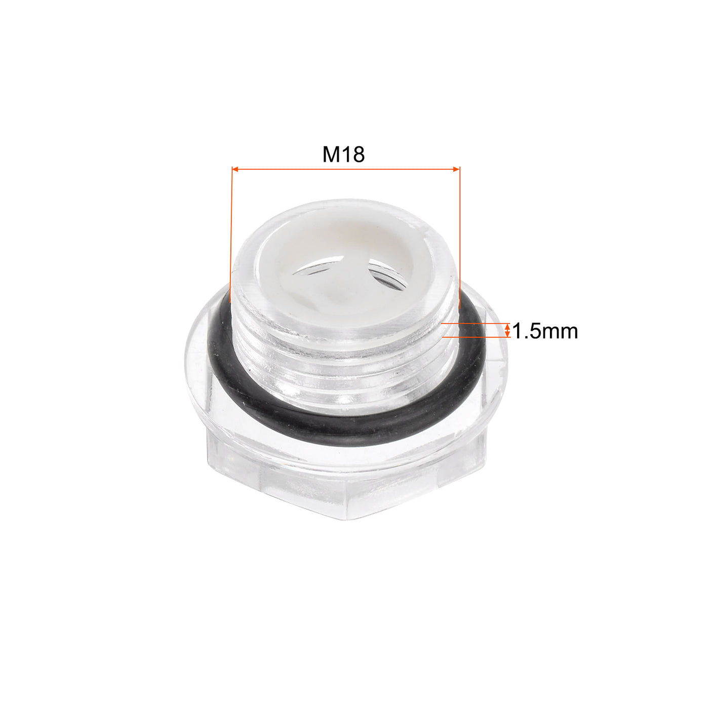 Uxcell Air Compressor Oil Level Gauge Sight Glass M20x1.5mm Male ...