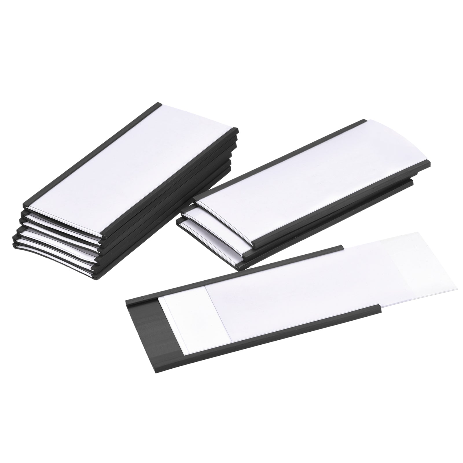 Label Holders 4" x 2" C Channel Rubber Magnetic for Metal Shelves ...
