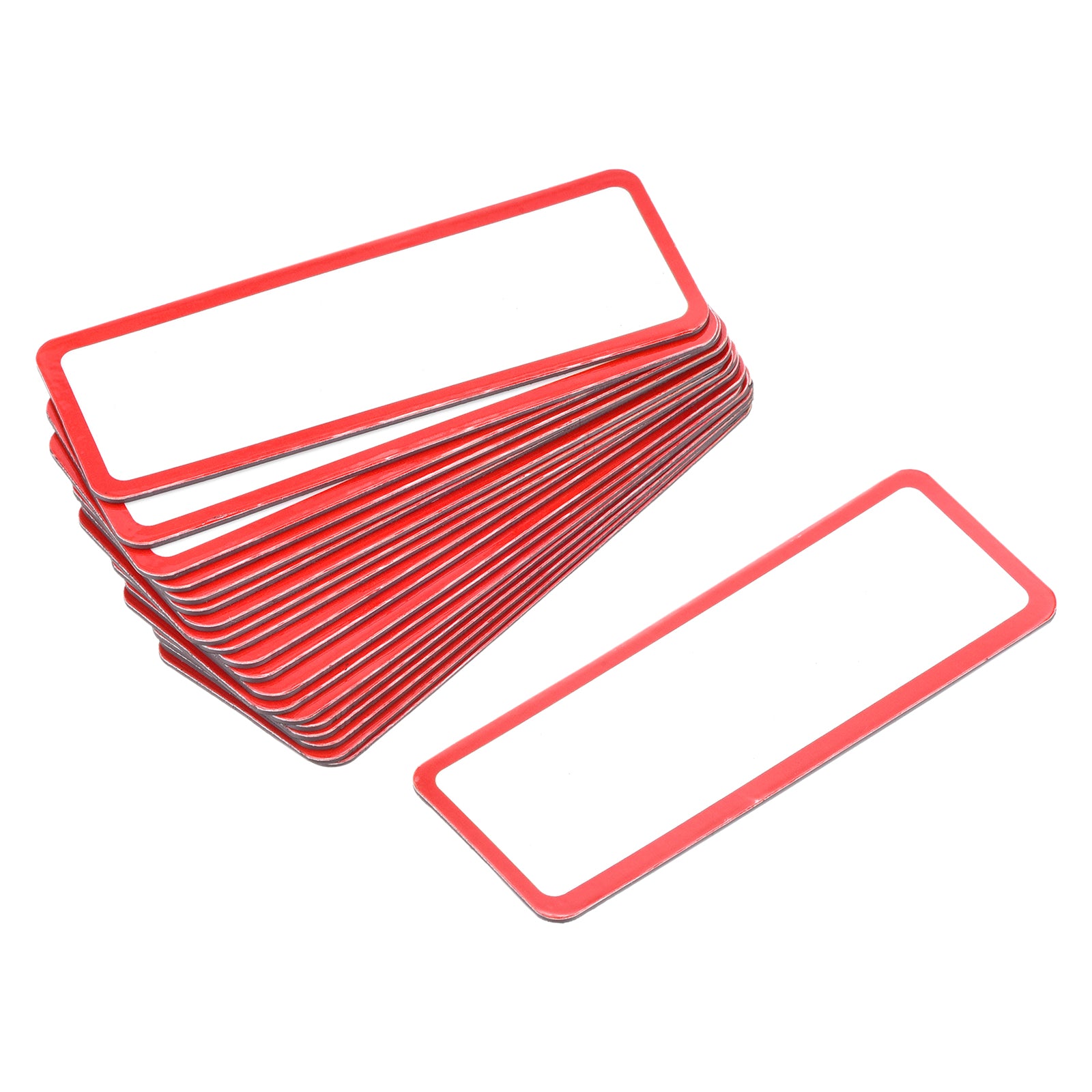 Magnetic Labels Dry Erase Writable Tag 3.2" x 1.2" for Crafts Red 20pcs ...