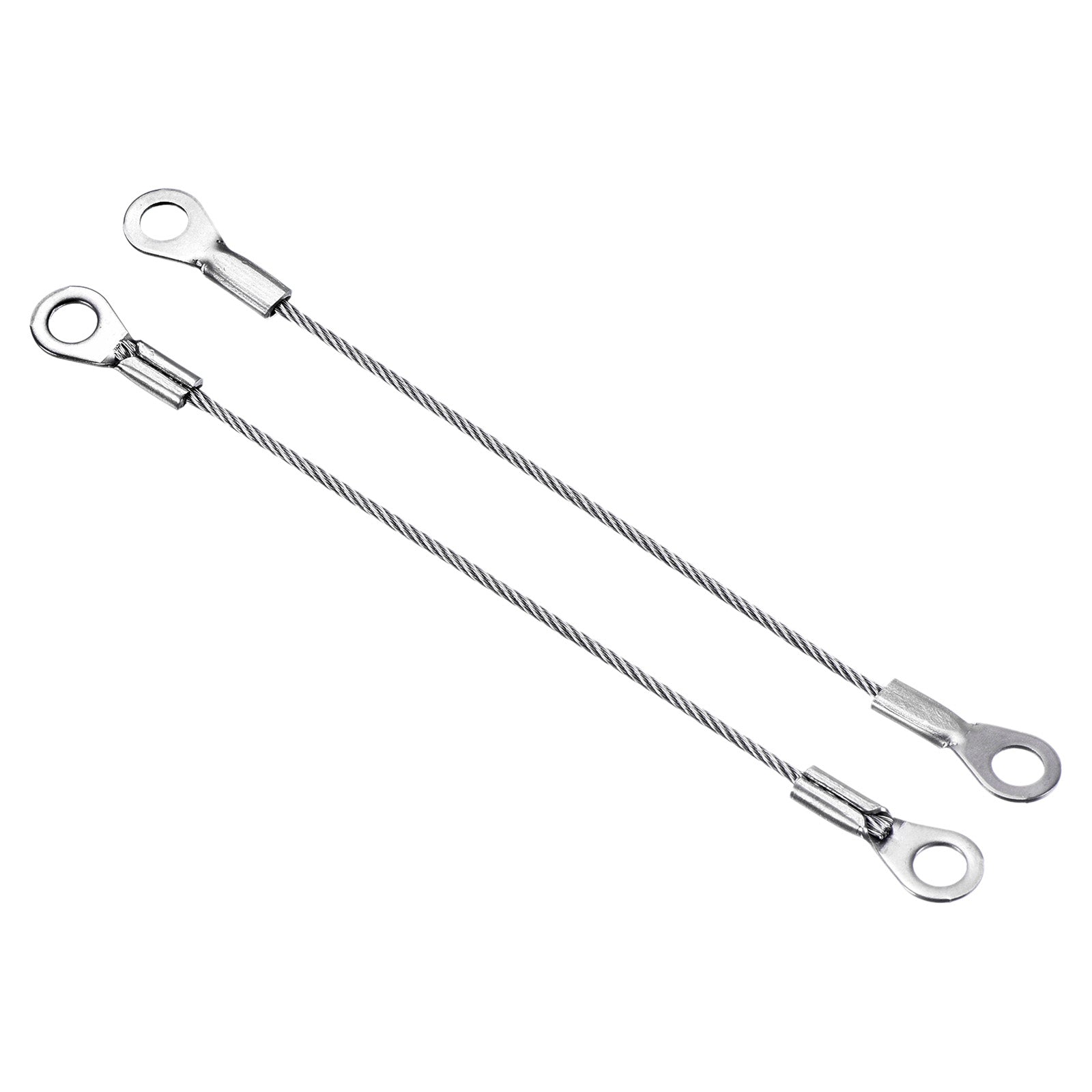 4Pcs Stainless Steel Lanyard Cable 1.5mmx10cm Eyelets Ended Security ...