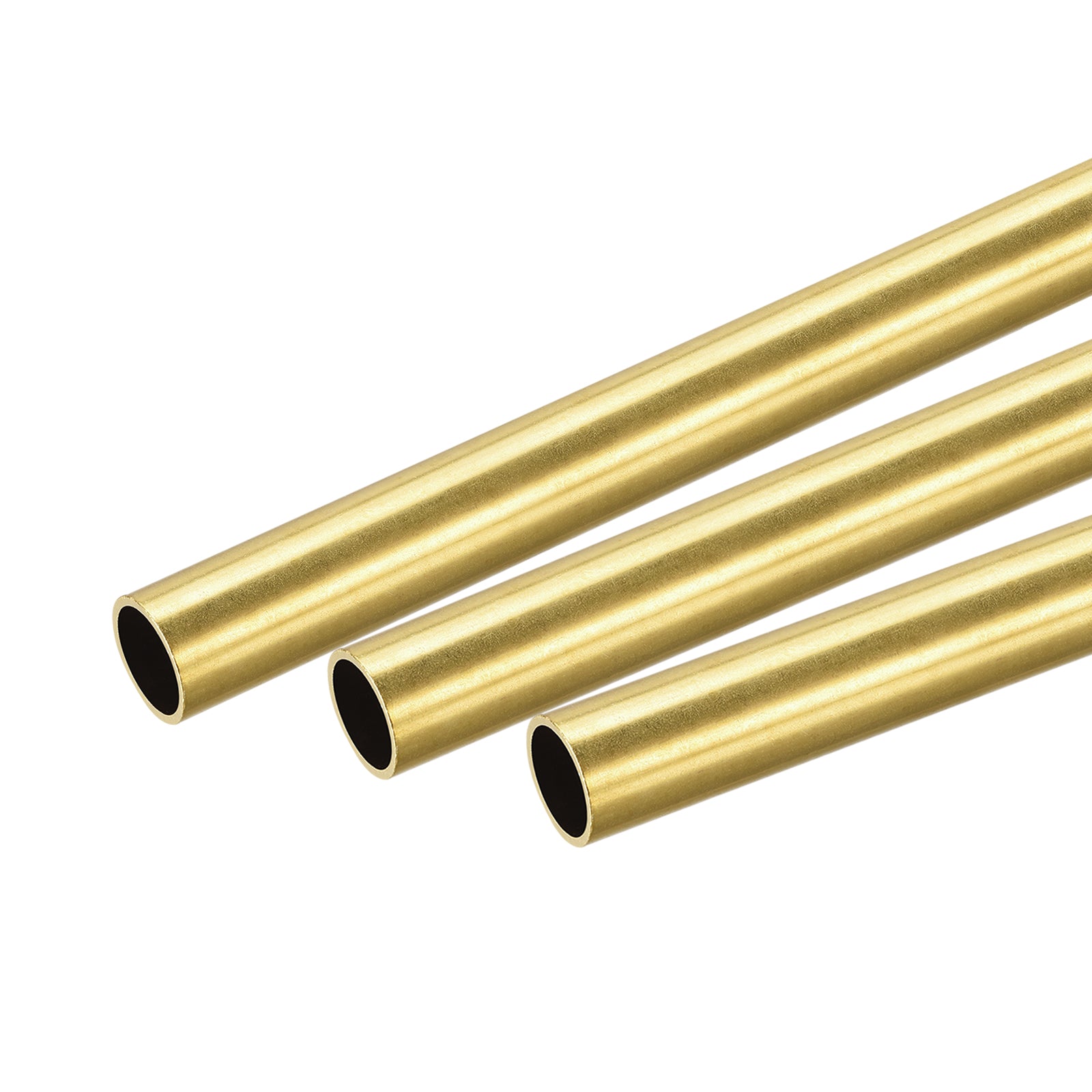 Uxcell Brass Round Tube 12mm OD 1mm Wall Thickness 200mm Length Pipe ...