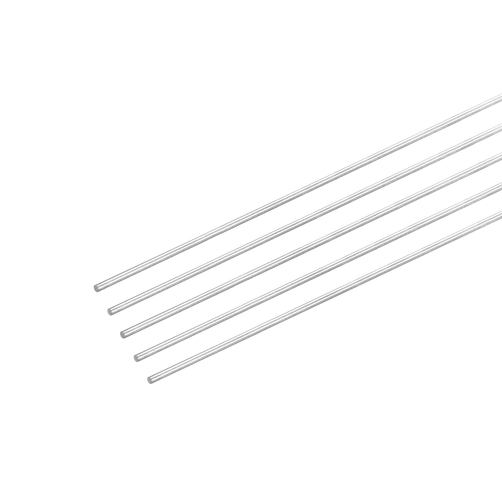 304 Stainless Steel Round Rods, 1mm x 350mm Solid Shaft Rods Pack of 5 ...