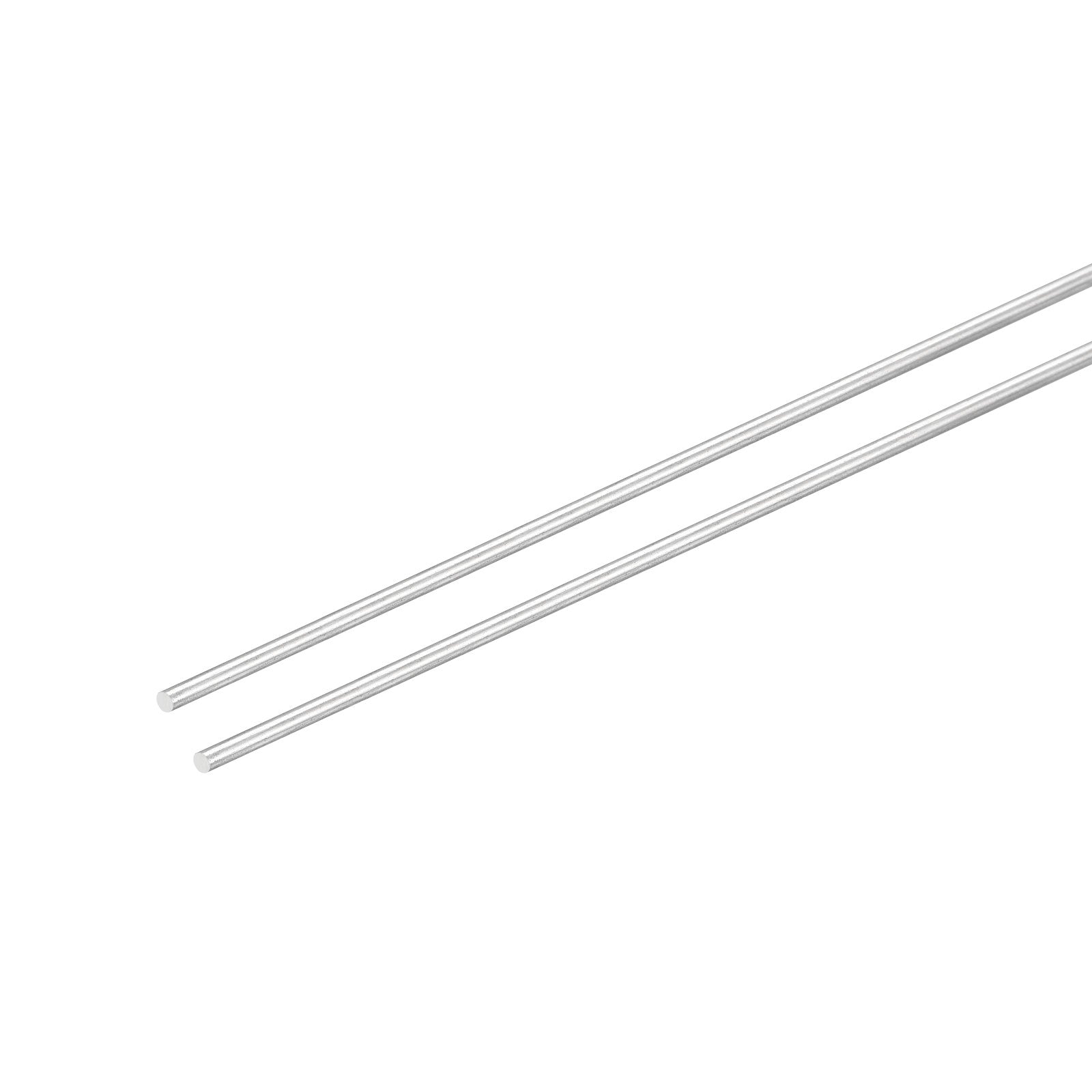 304 Stainless Steel Round Rods, 2mm x 350mm Solid Shaft Rods Pack of 2 ...