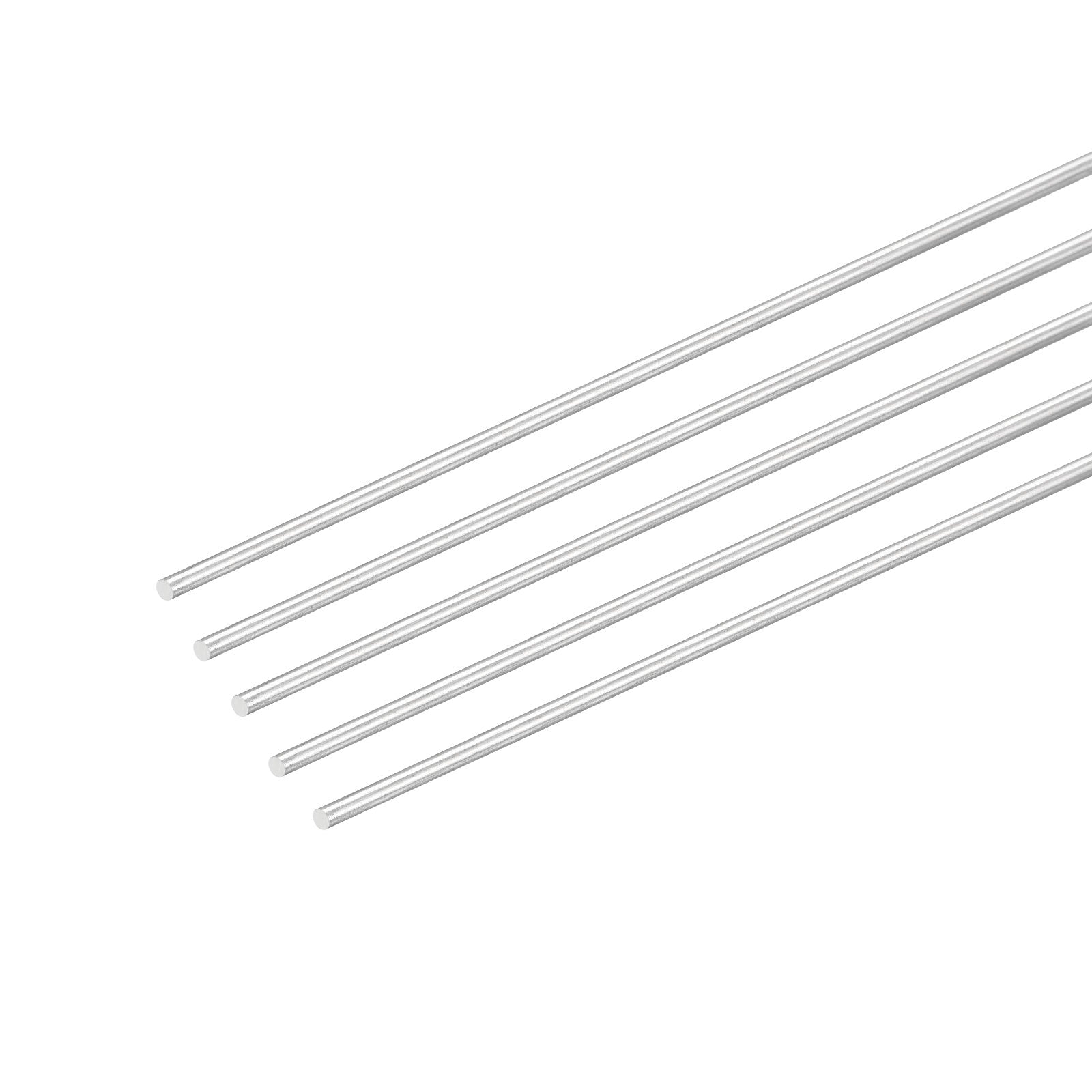 304 Stainless Steel Round Rods, 2mm x 350mm Solid Shaft Rods Pack of 5 ...